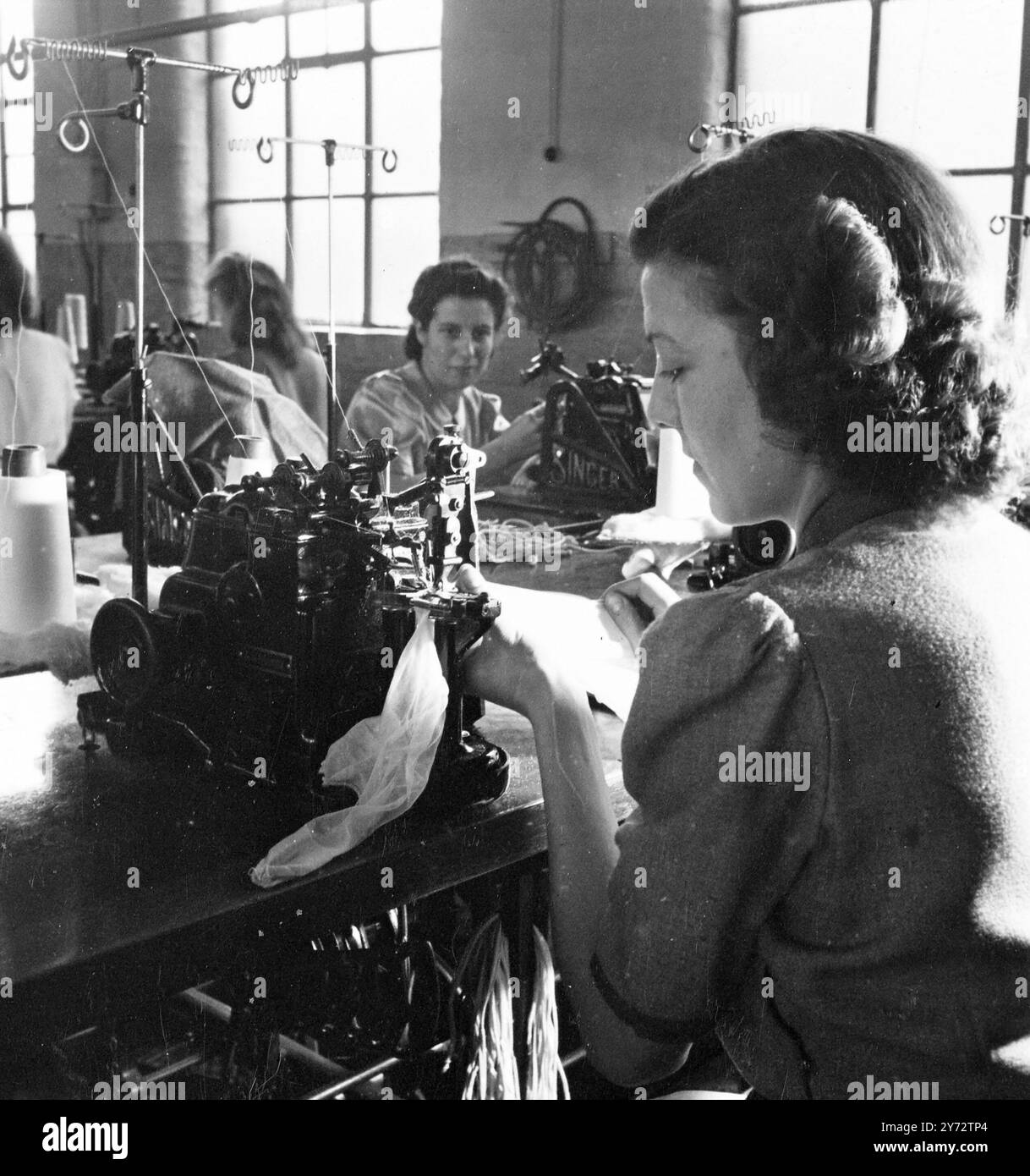 Nylon stockings, so long-awaited by the women of Britain will be in the ...