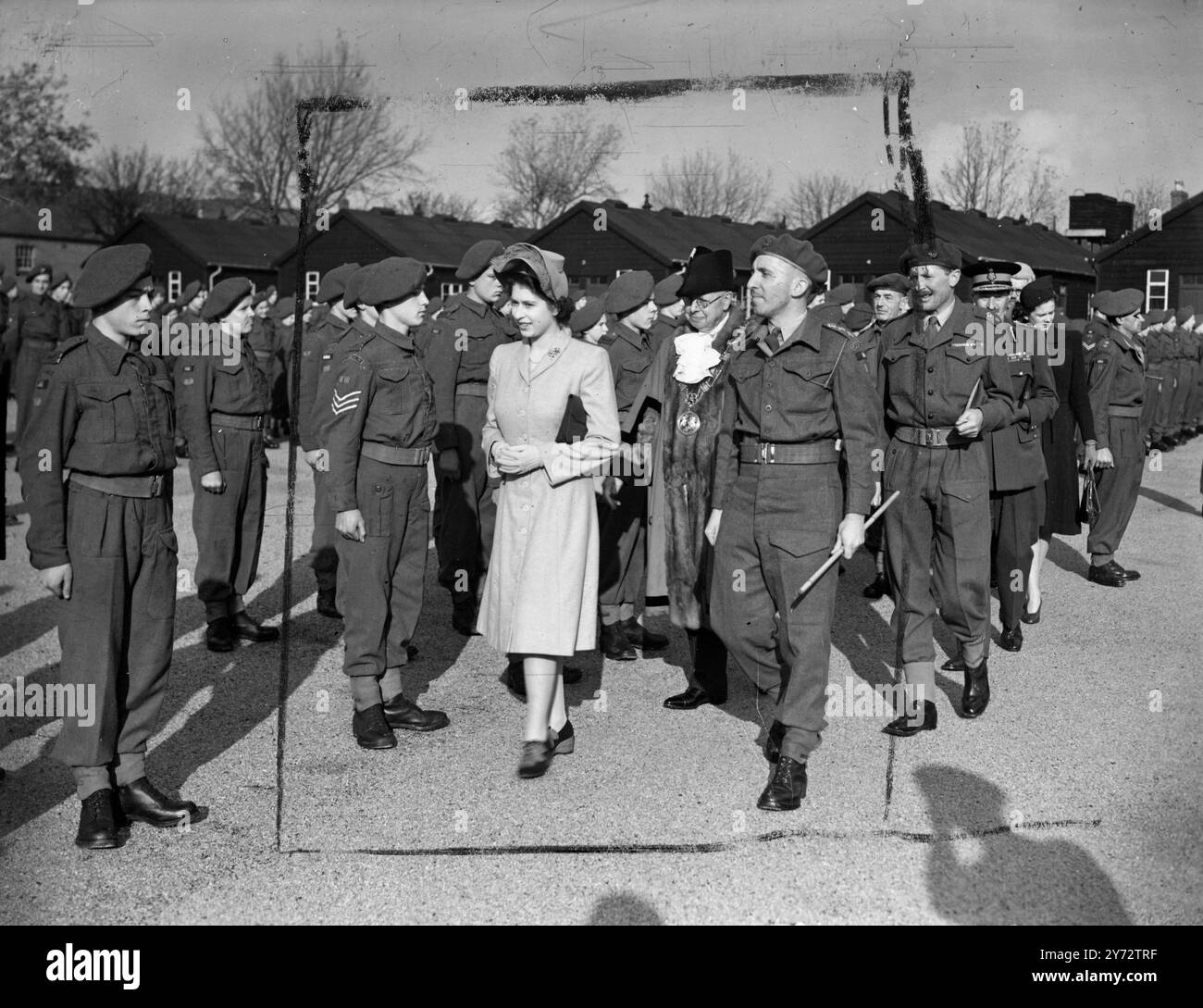 Her Royal Highness Princess Elizabeth on a two-day visit to Exeter ...