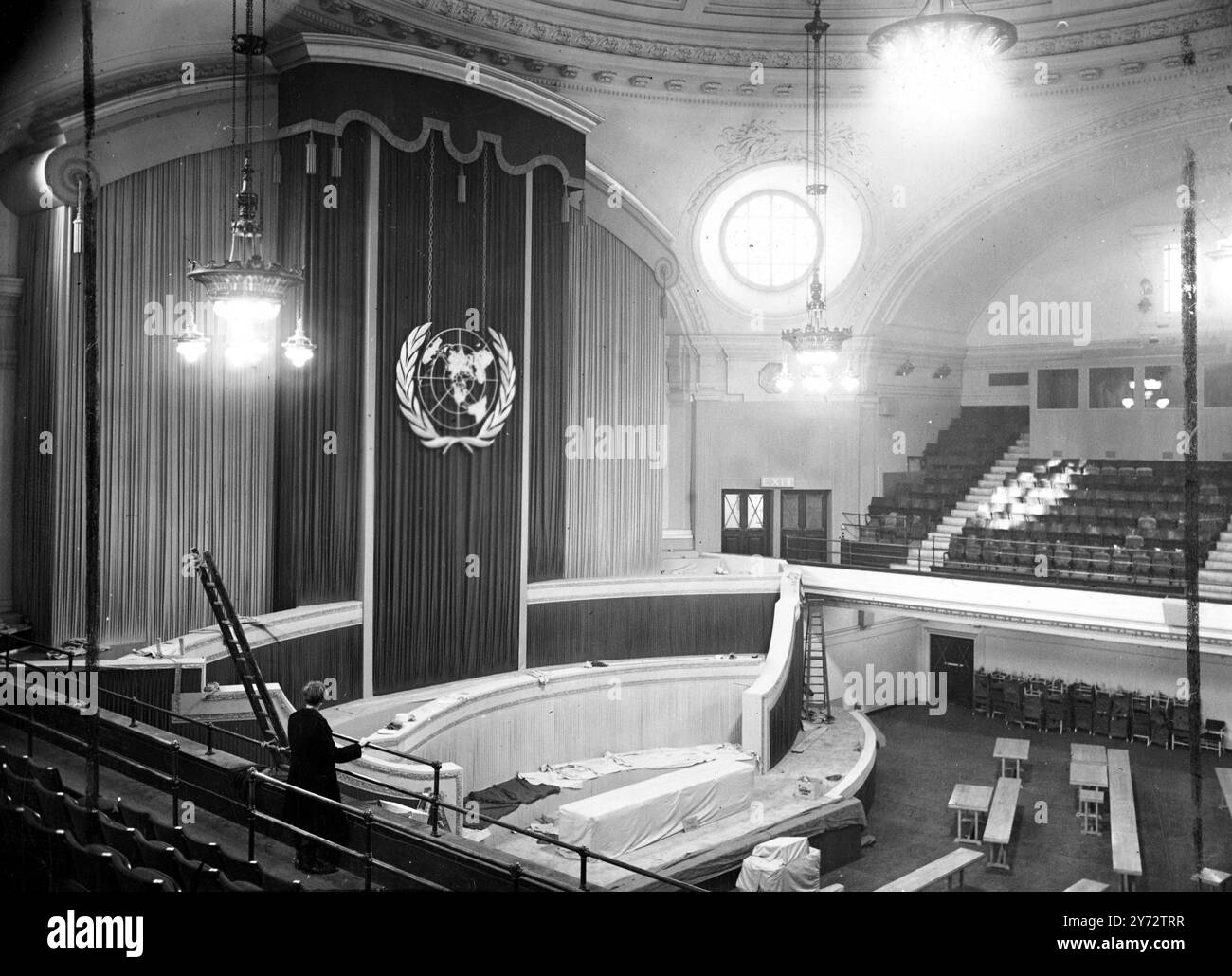 The first General Assembly of the United Nations Orginisation opens at ...