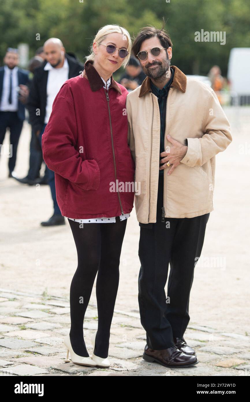 Paris, France. 27th Sep, 2024. Brady Cunningham and Jason Schwartzman ...