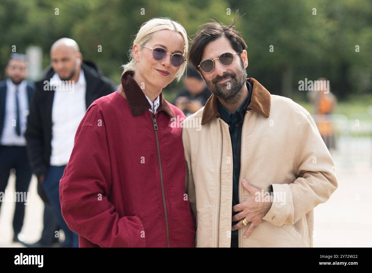 Paris, France. 27th Sep, 2024. Brady Cunningham and Jason Schwartzman ...