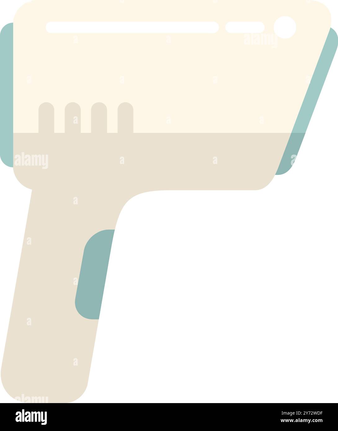 Simple flat vector illustration of a digital medical infrared non ...
