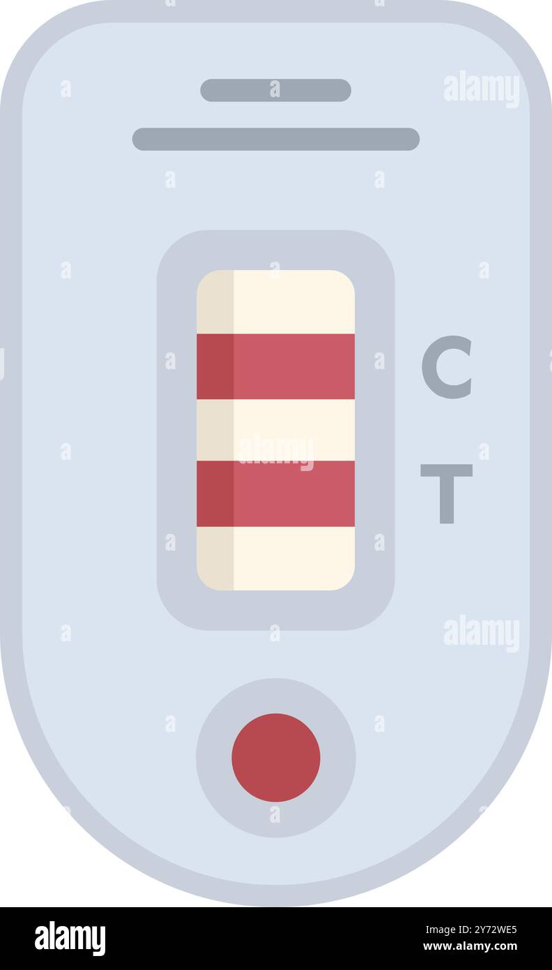 Simple graphic showing a positive result for a covid 19 antigen rapid ...