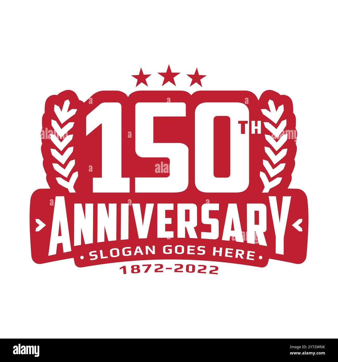 150 years anniversary logo design template. 150th anniversary ...