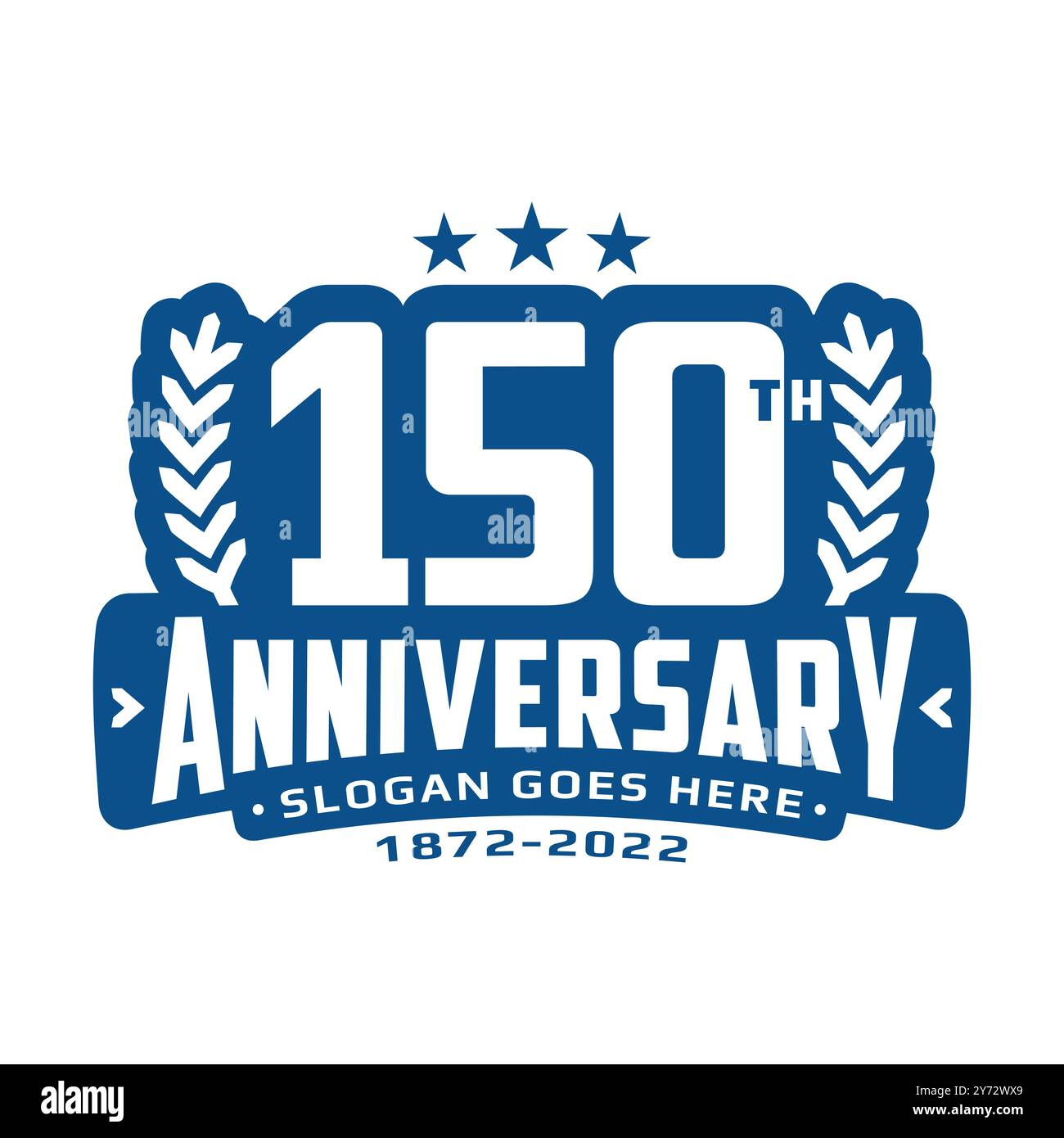 150 years anniversary logo design template. 150th anniversary ...