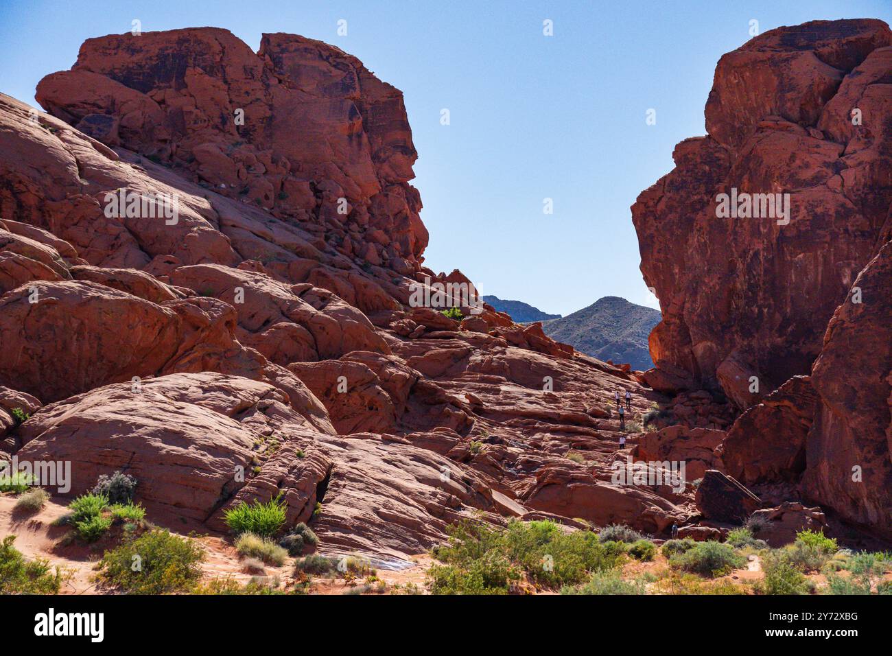 Valley of Fire State Park in Nevada, USA is a picturesque display of ...