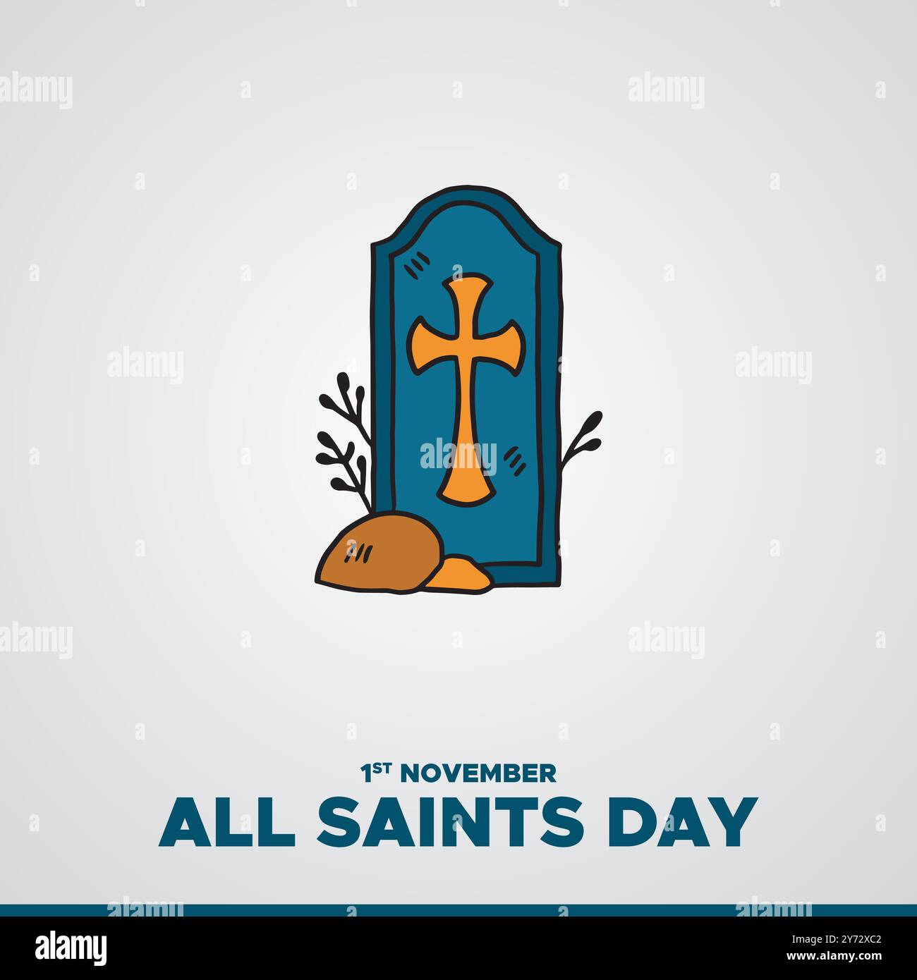 All Saints’ Day, 1st November All Saints’ Day, stock illustration ...