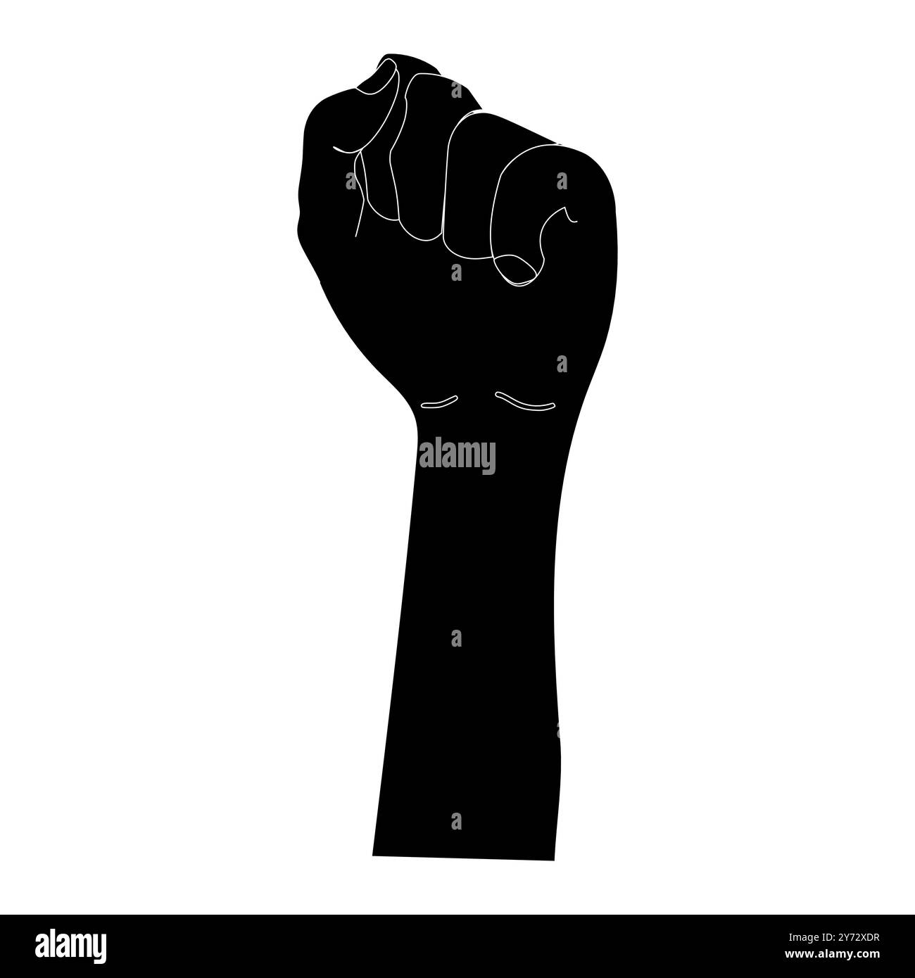 Hand knokning door icon illustration. Please knock sign board vector ...