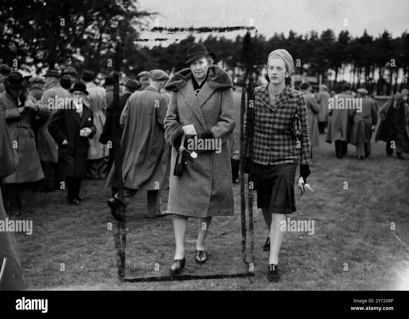 The Marchioness of Linlithgow was at the Lanark Races with her daughter ...