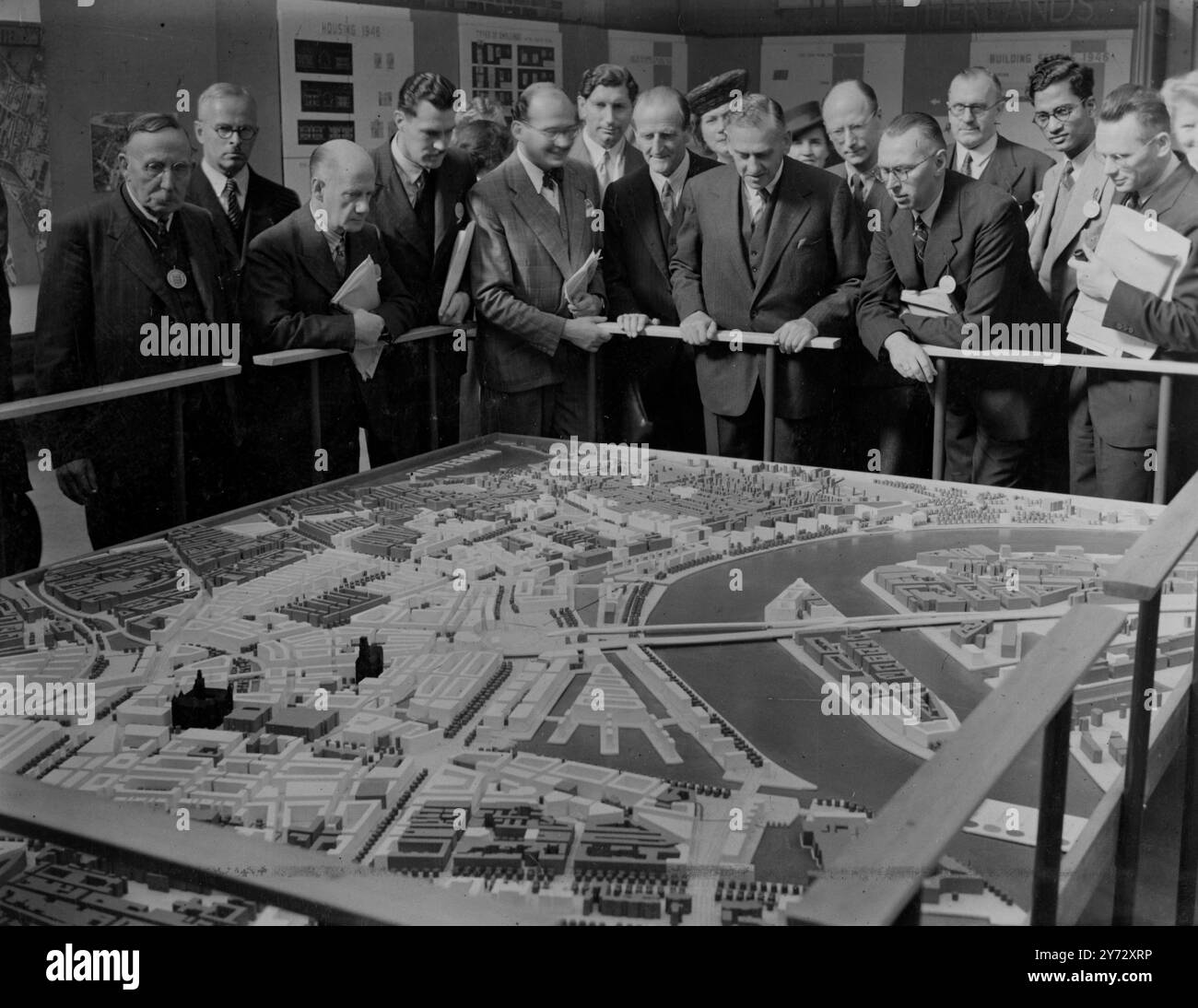 Plans for the rebuilding of the city and port of Rotterdam, devastated ...