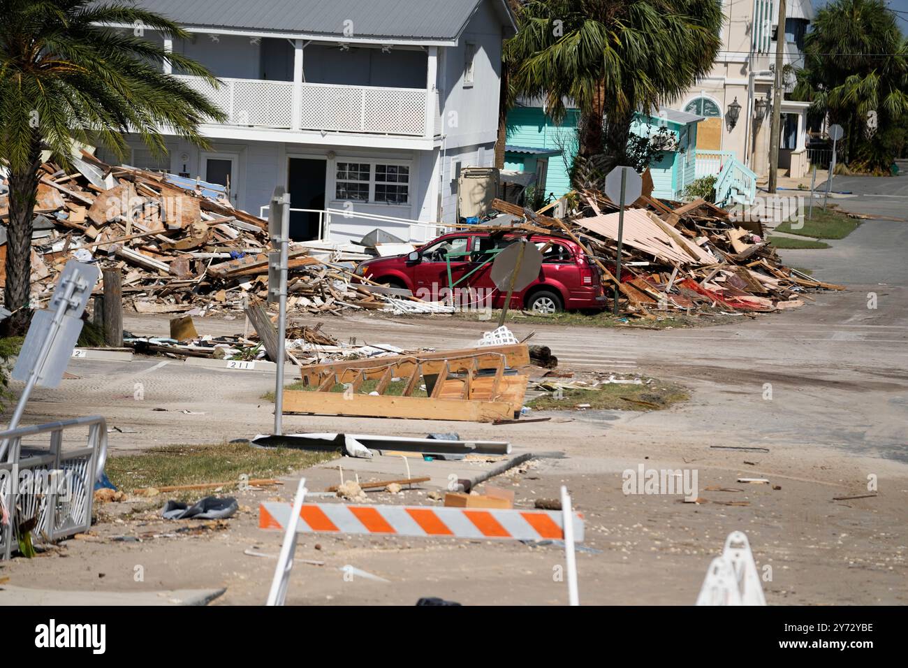 Destruction is seen in the aftermath of Hurricane Helene, in Cedar Key ...