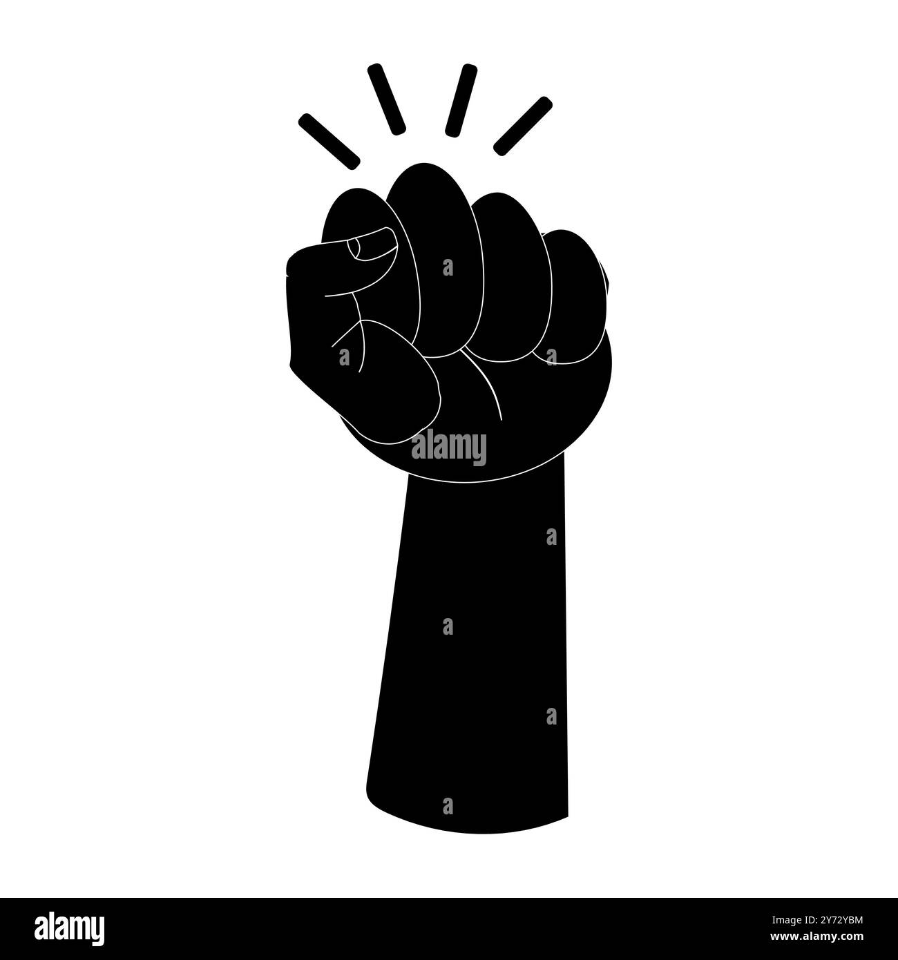 Hand knokning door icon illustration. Please knock sign board vector ...