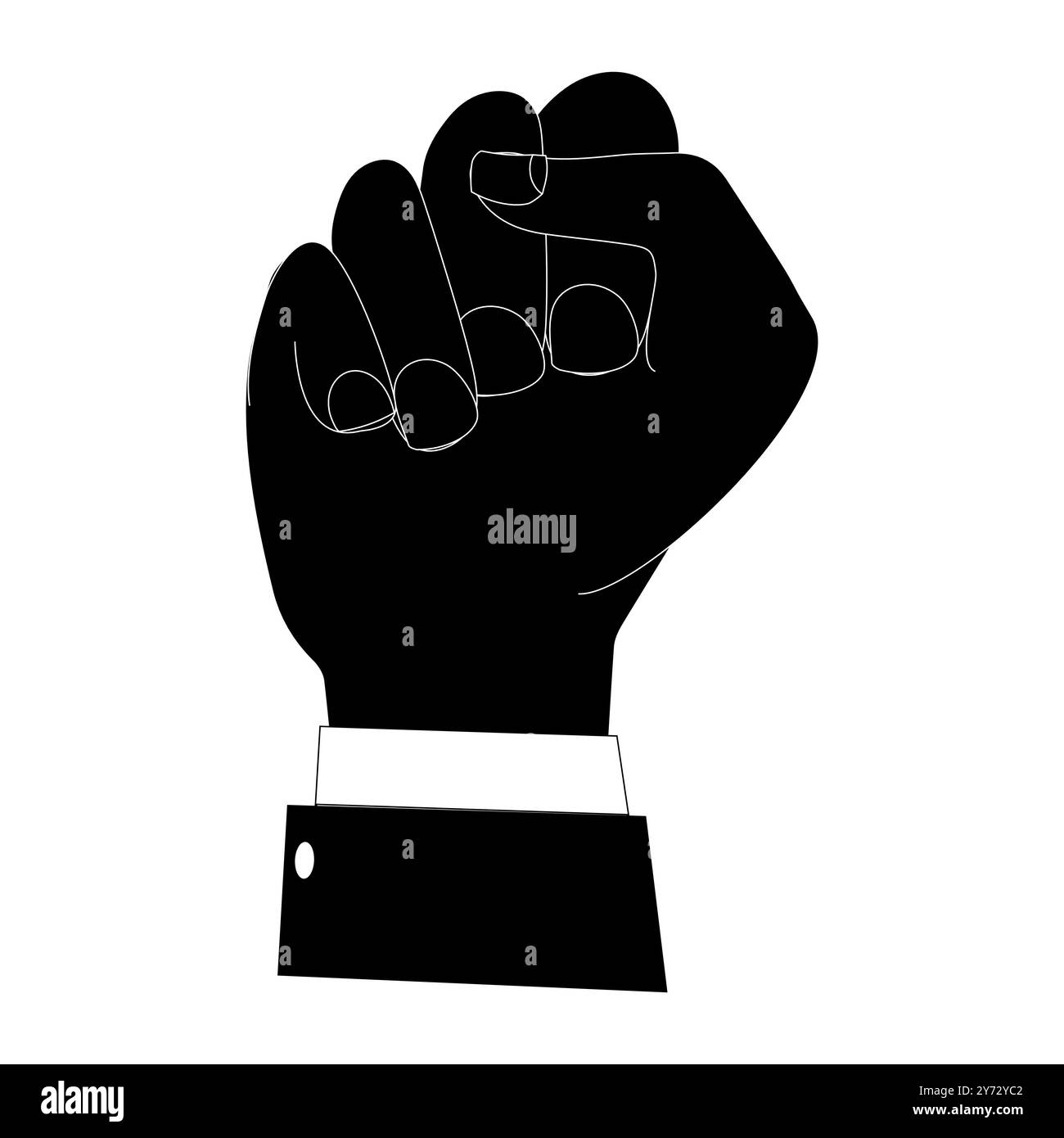 Hand knokning door icon illustration. Please knock sign board vector ...