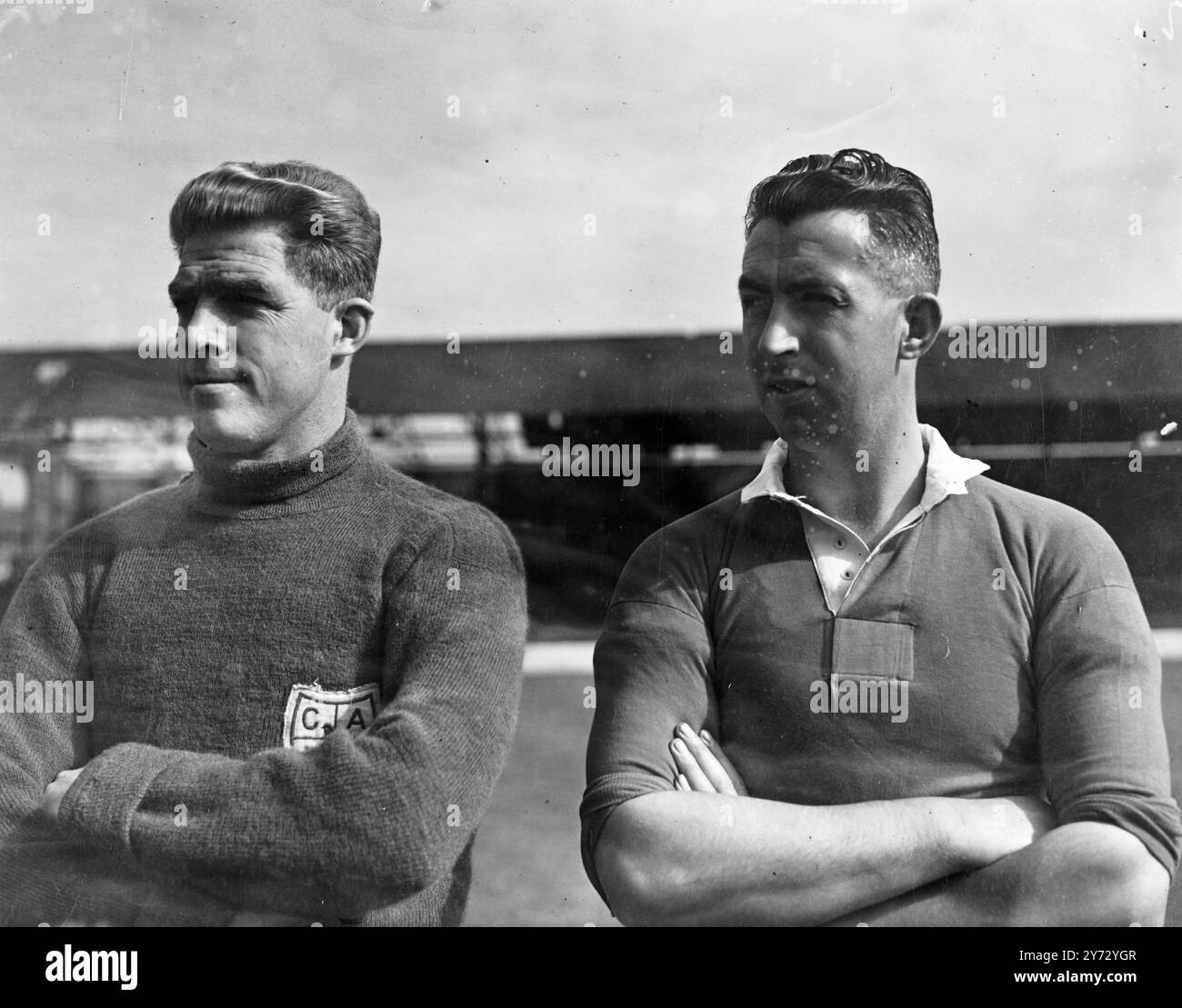 New picture of Bill Shreeve, left back and Sam Bartram, Goalie of the ...
