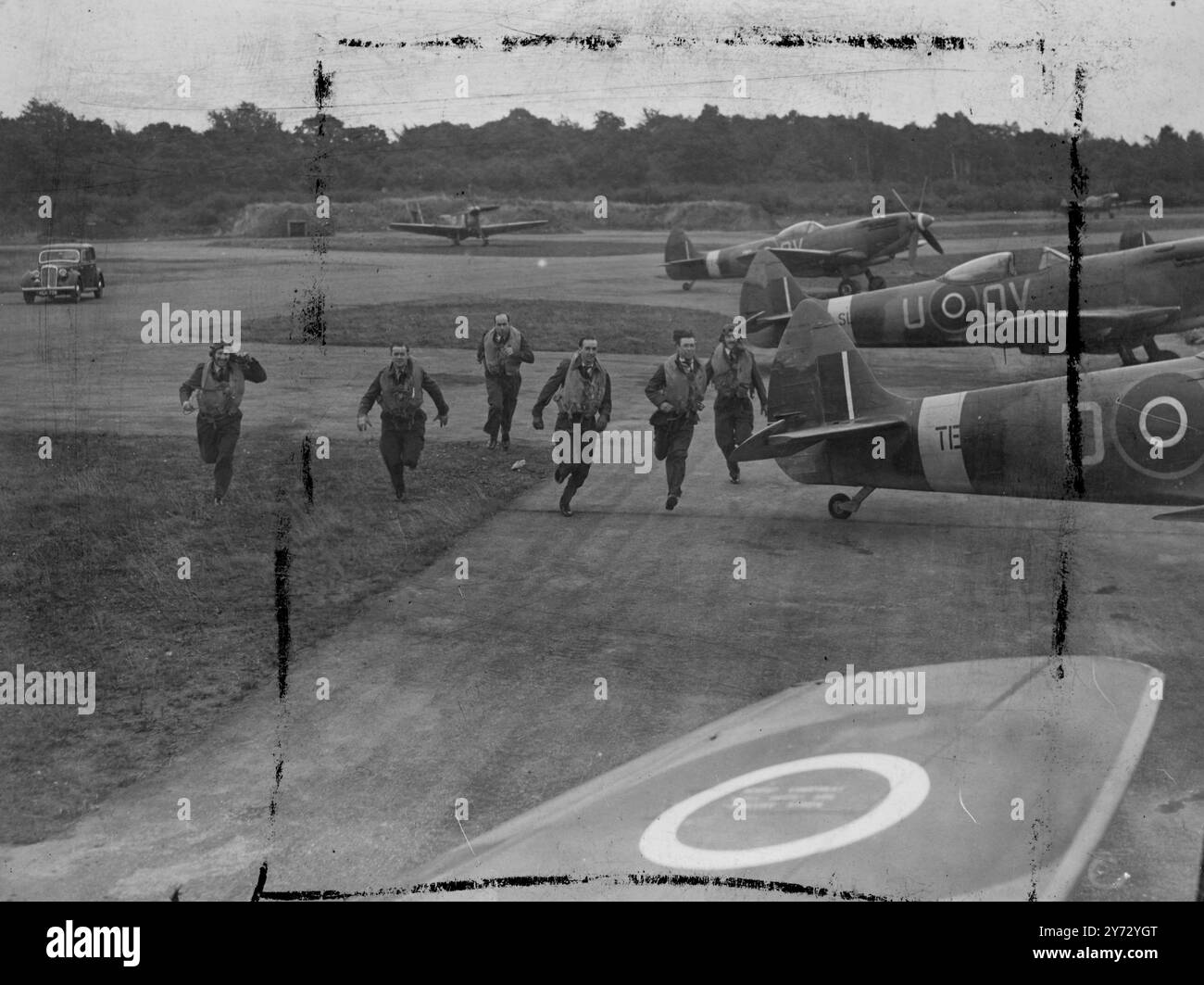 The aerodrome at Biggin Hill, Kent, front-line airfield during the ...