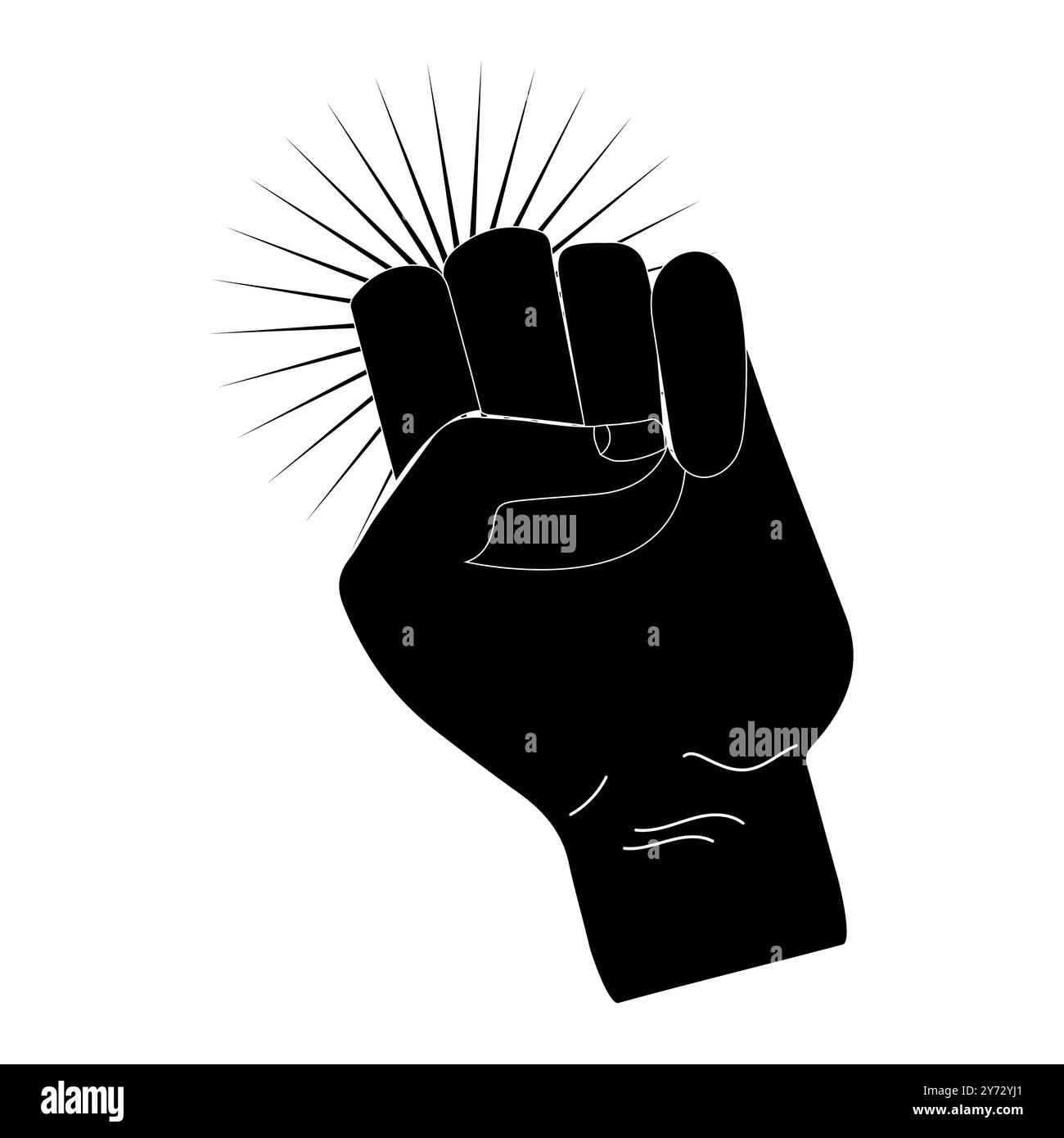 Hand knokning door icon illustration. Please knock sign board vector ...