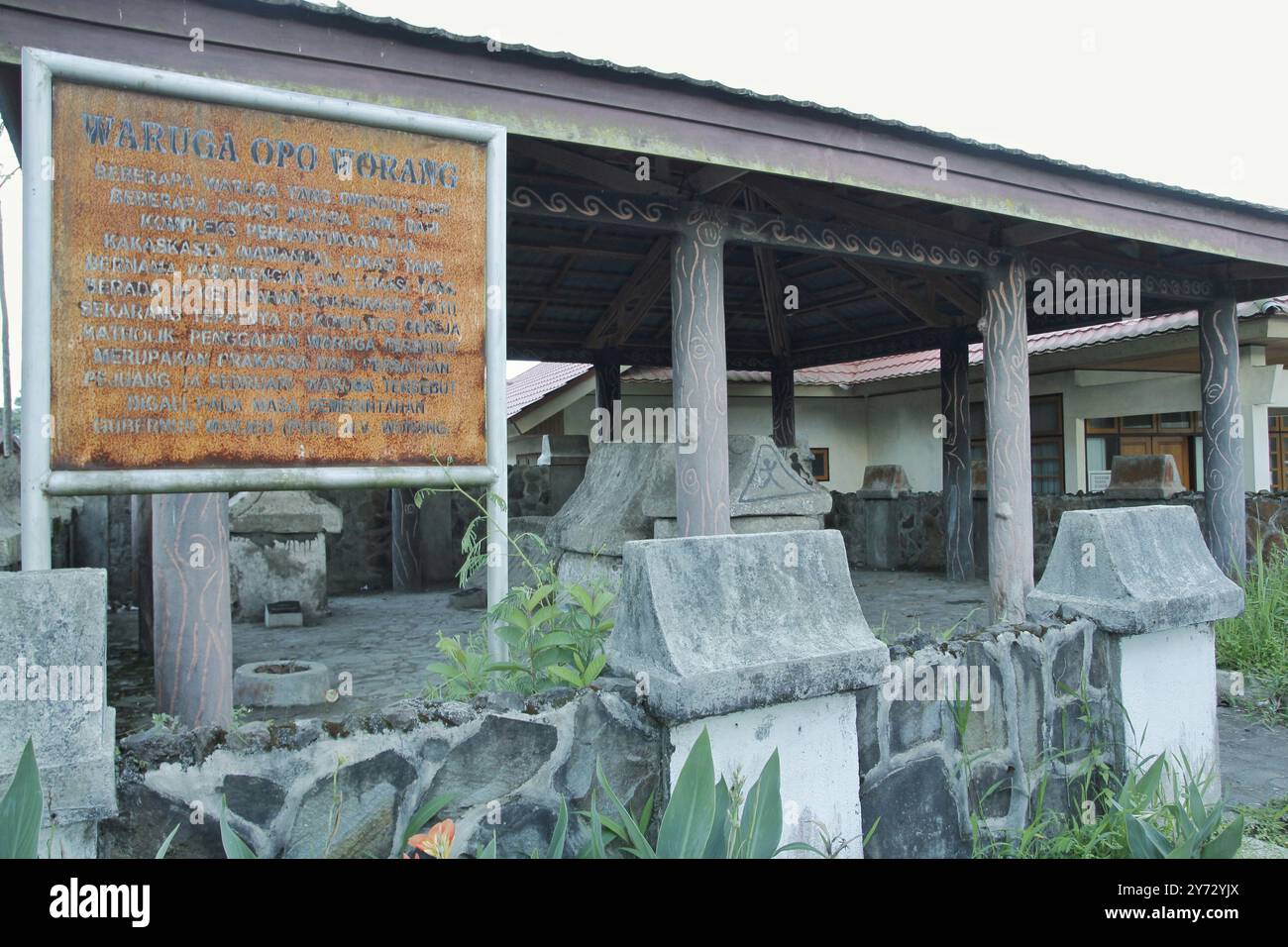 Ancient heritage of waruga Opo Worang which is estimated in period 1800 ...