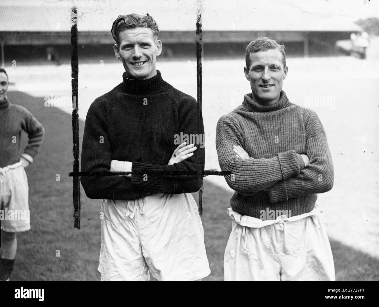 A new picture of El Bennett, the Spurs inside right, with G Ludford the ...