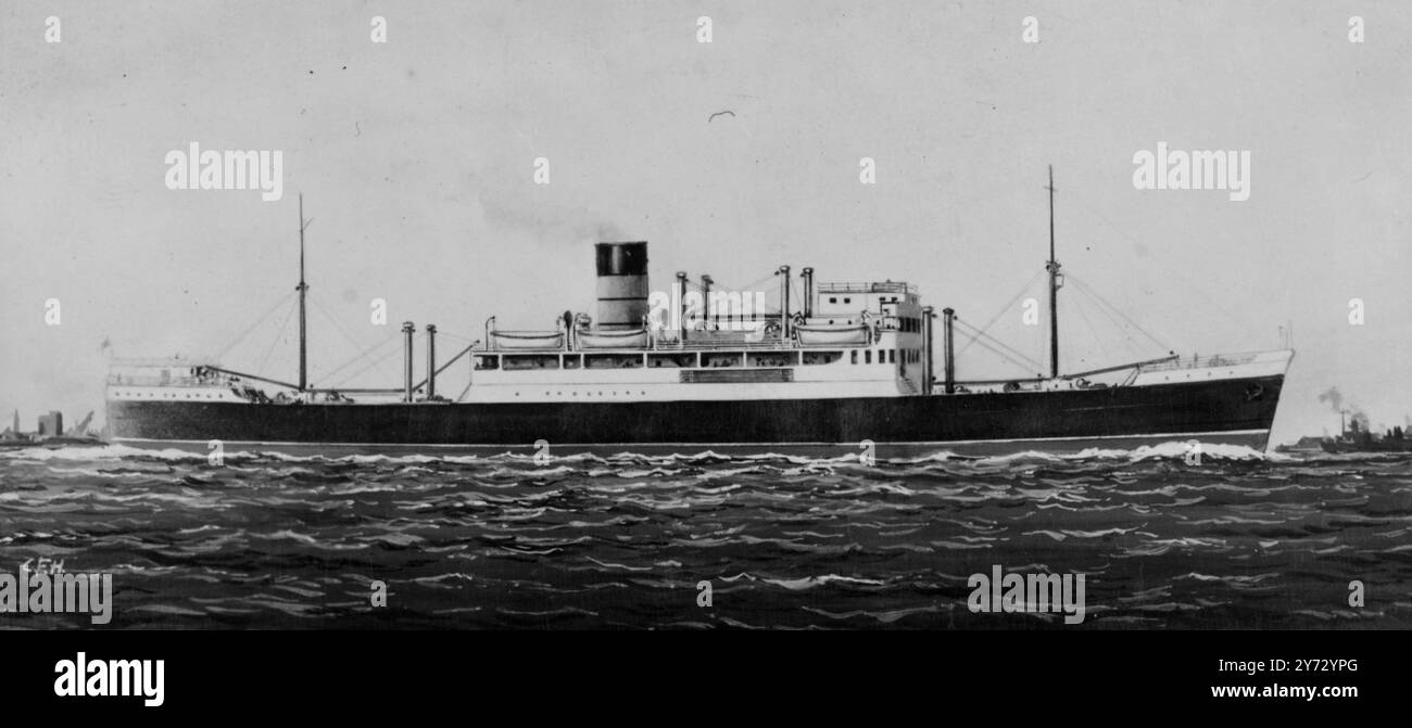 The new Cunard white star cargo liner is the illusion" is being ...