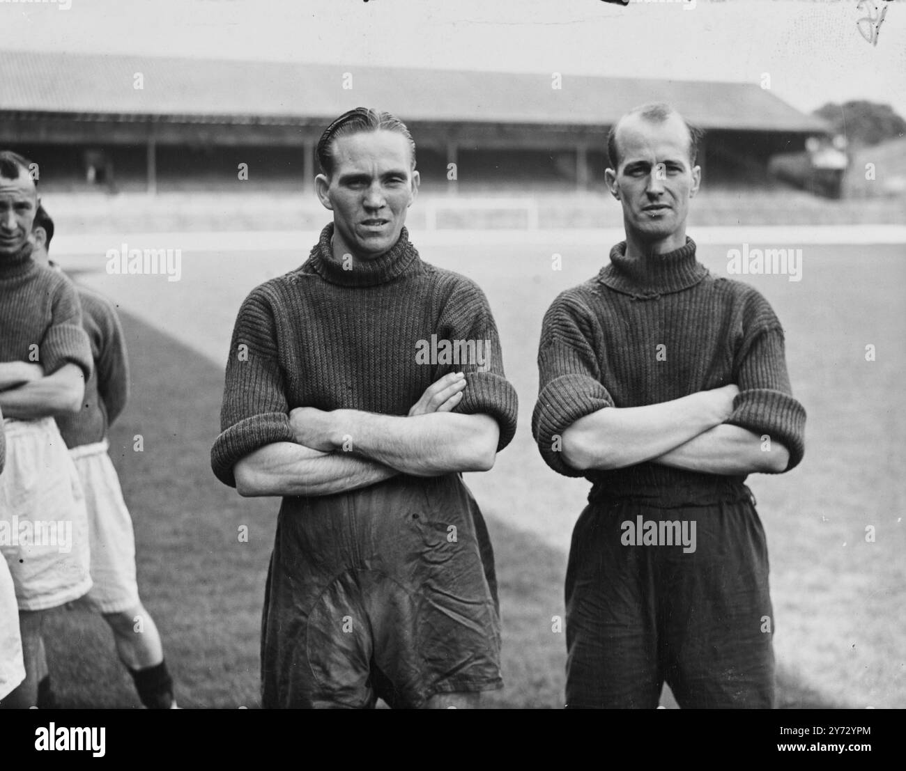 A new picture of S.Lown, half back for Spurs pictured with H.Woodward ...