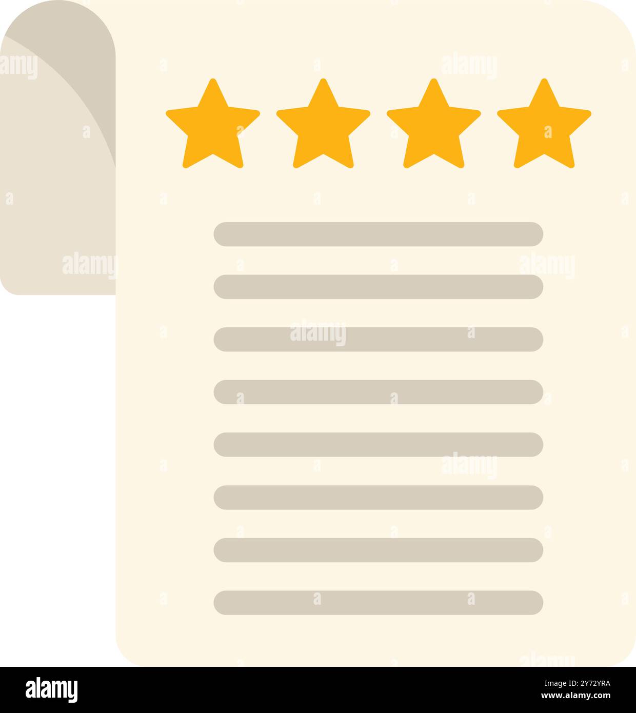 Five stars rating on a customer review, showing great satisfaction ...