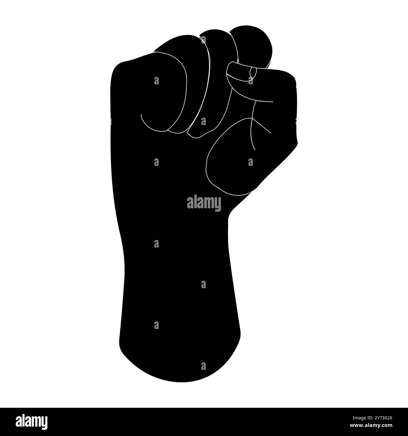 Hand knokning door icon illustration. Please knock sign board vector ...