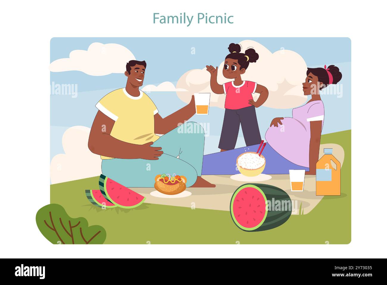 Black mother daughter eating Cut Out Stock Images & Pictures - Alamy