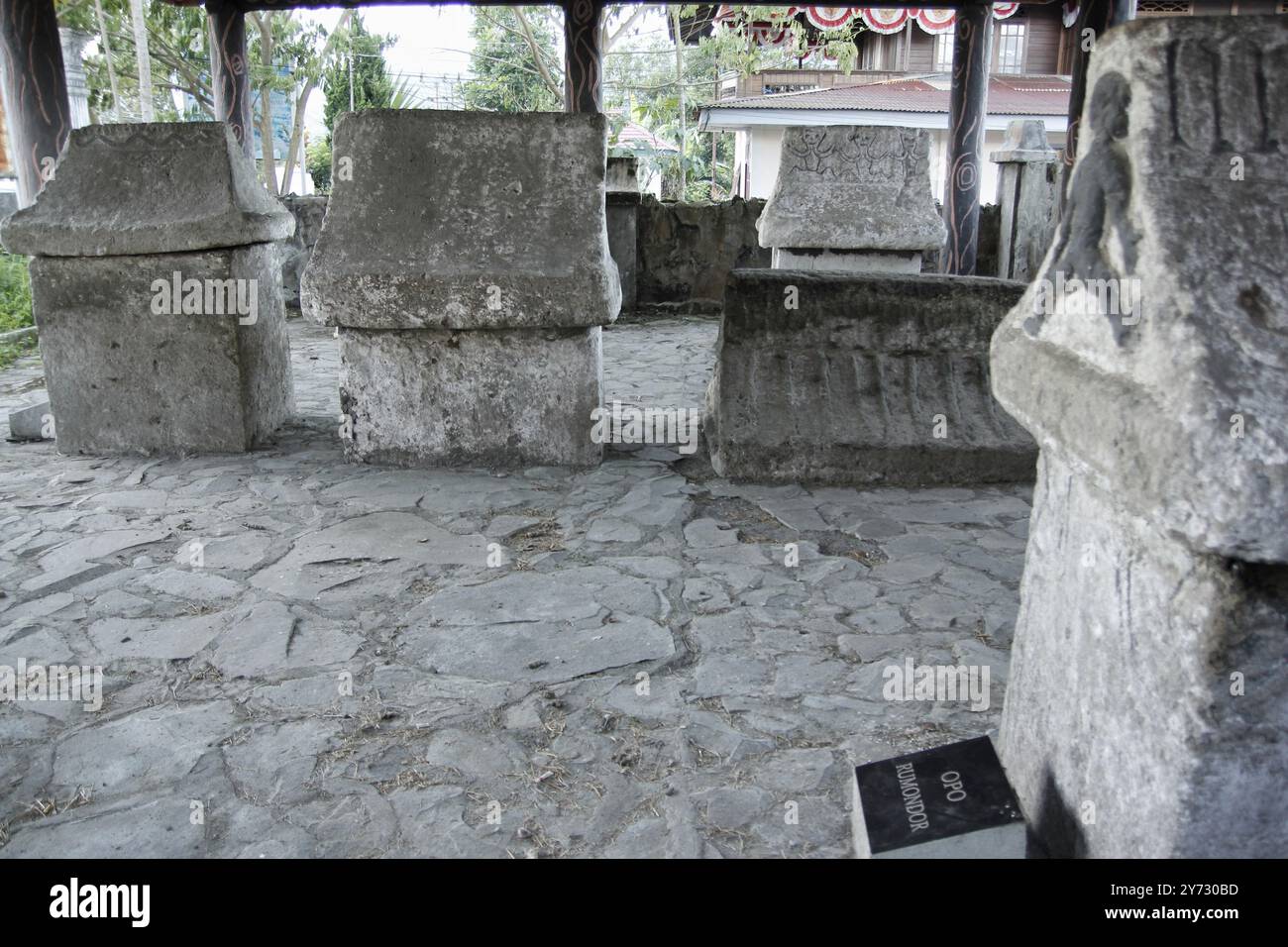 Ancient heritage of waruga Opo Worang which is estimated in period 1800 ...