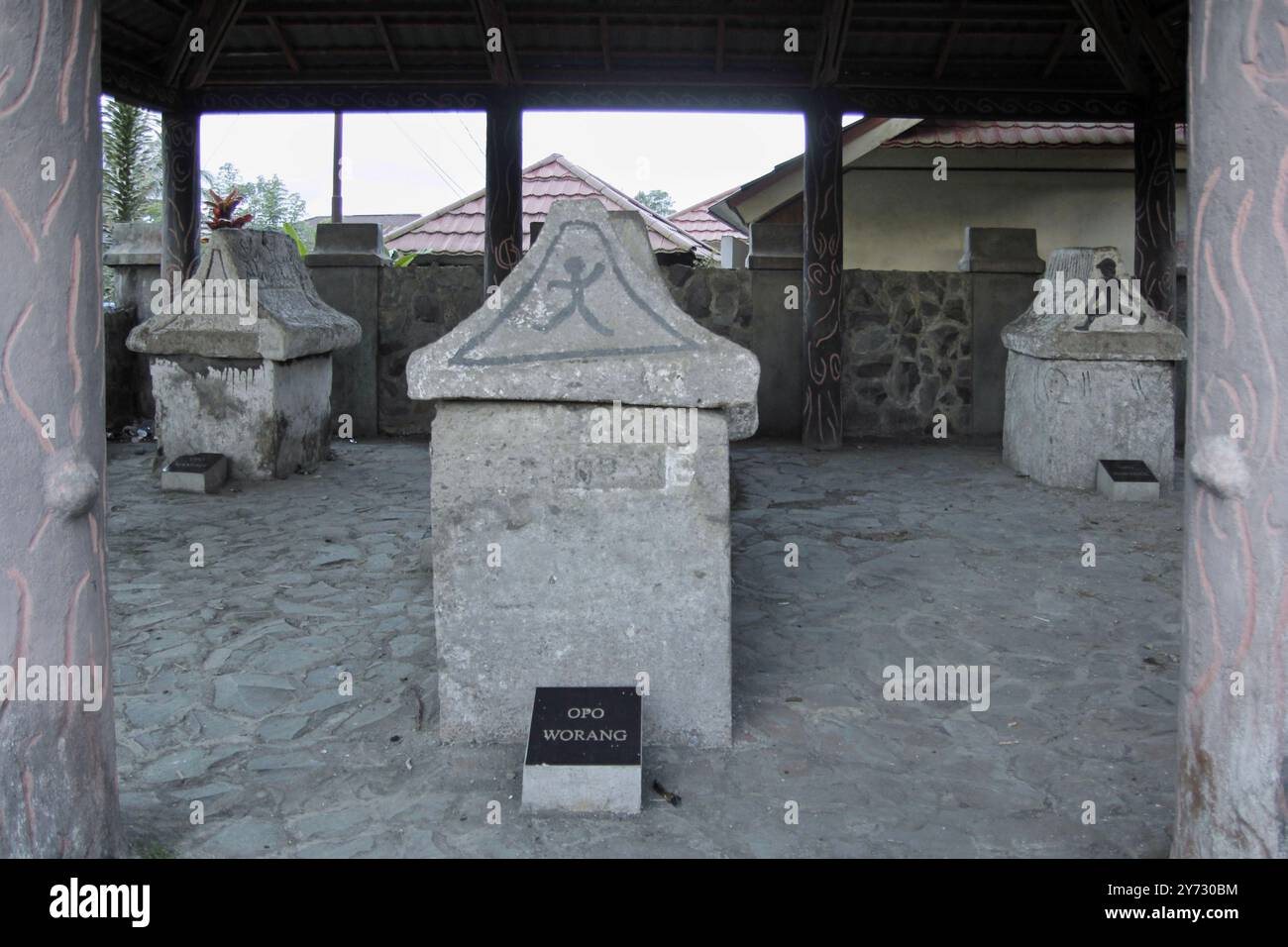 The ancient heritage of waruga 'Opo Worang' which is estimated in ...