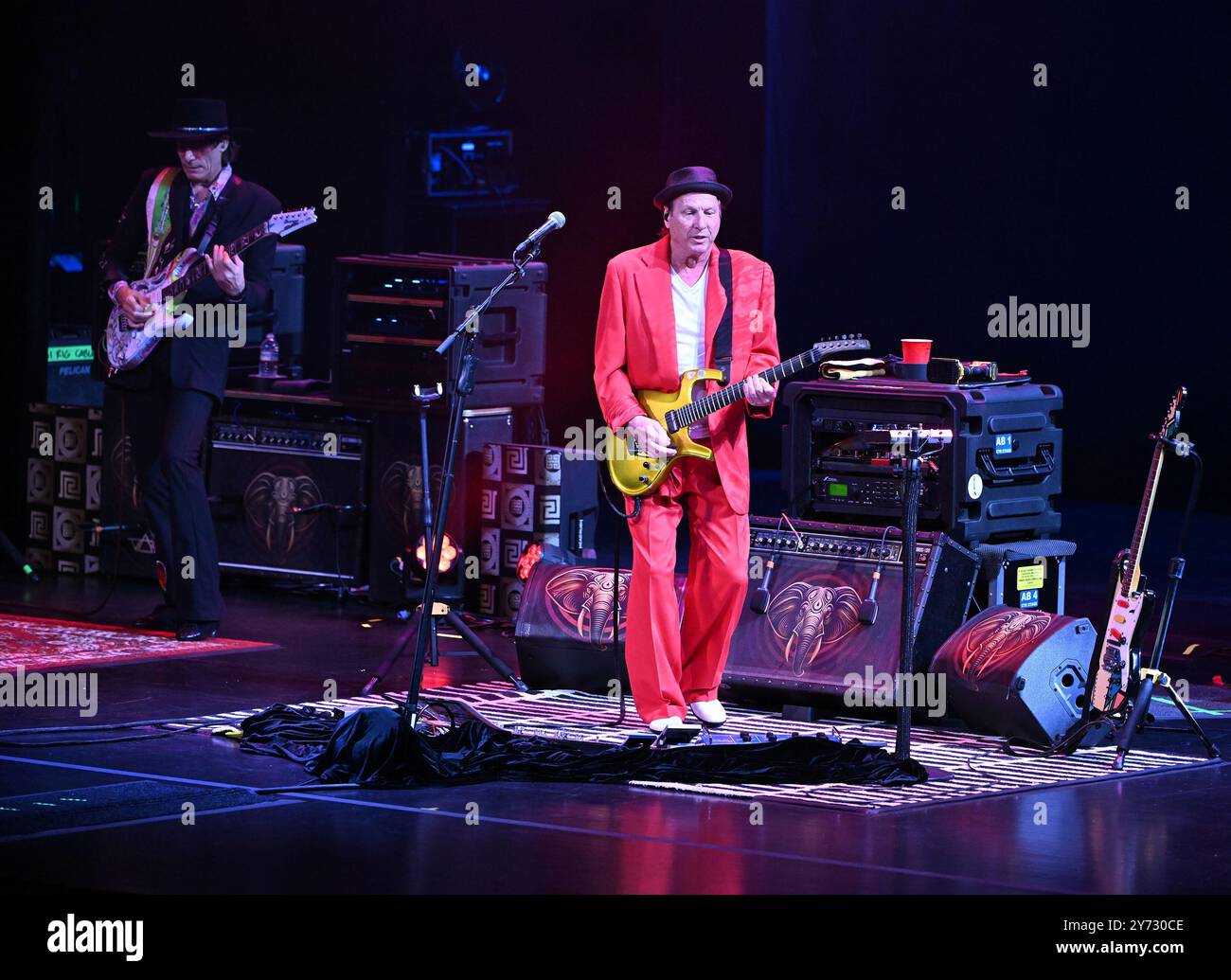 Fort Lauderdale, FL, USA. 26th Sep, 2024. Steve Vai and Adrian Belew of ...
