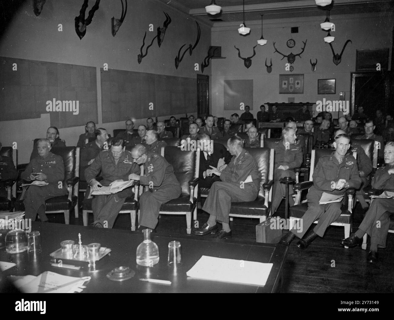 Monty meets his generals. One of the most important War Office peace ...