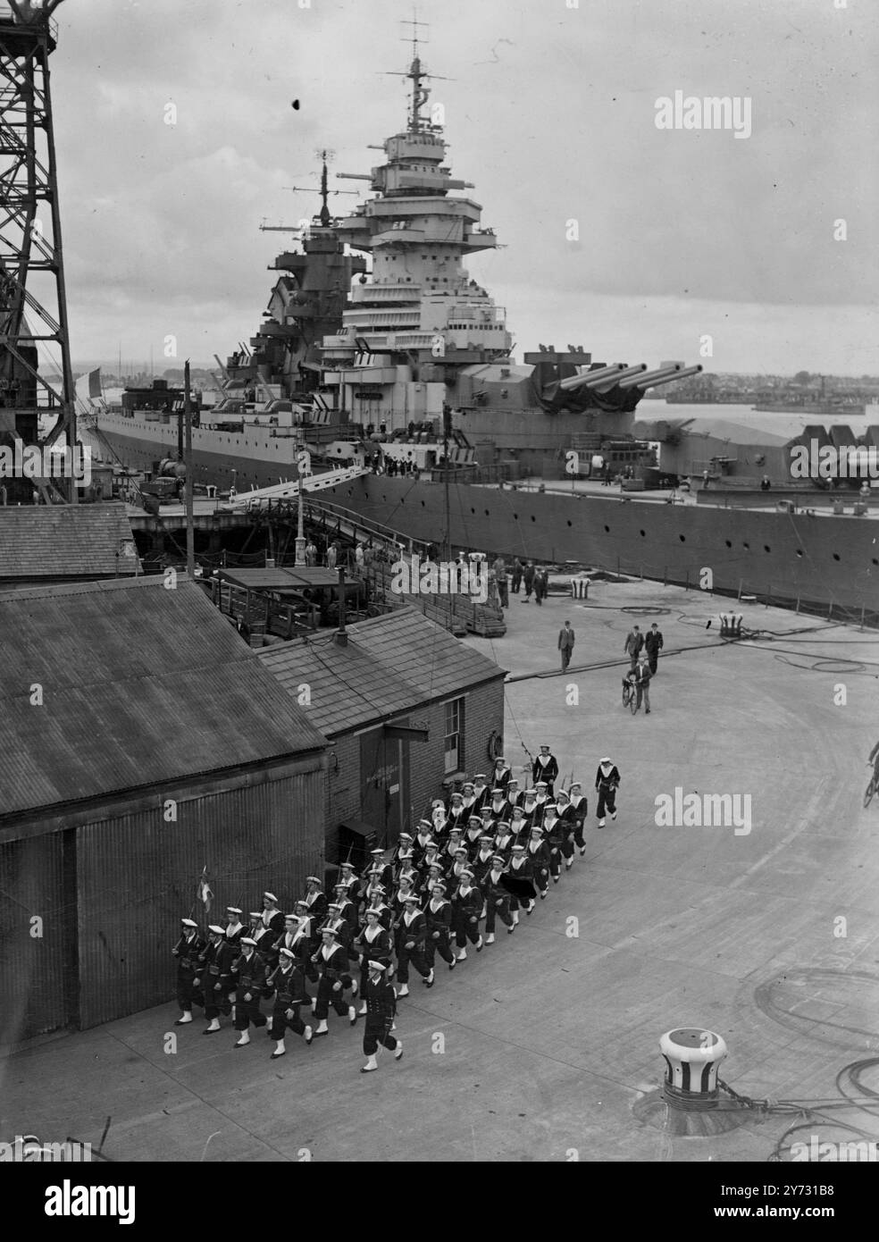 The 'Colossus' loaned to France. Mr and Mrs Attlee, the First and Fifth ...