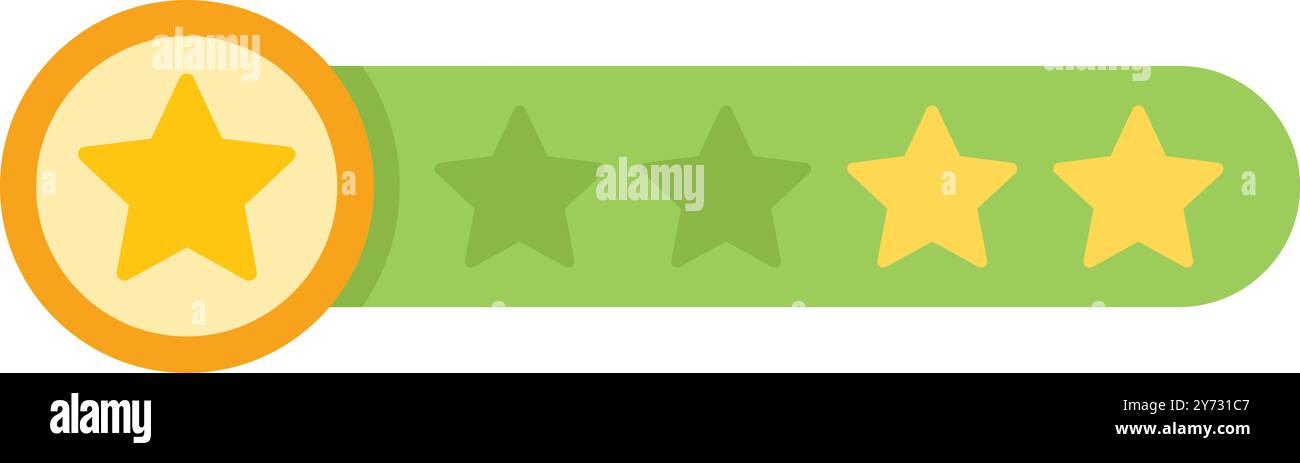 Customer satisfaction meter is showing a four out of five stars rating ...
