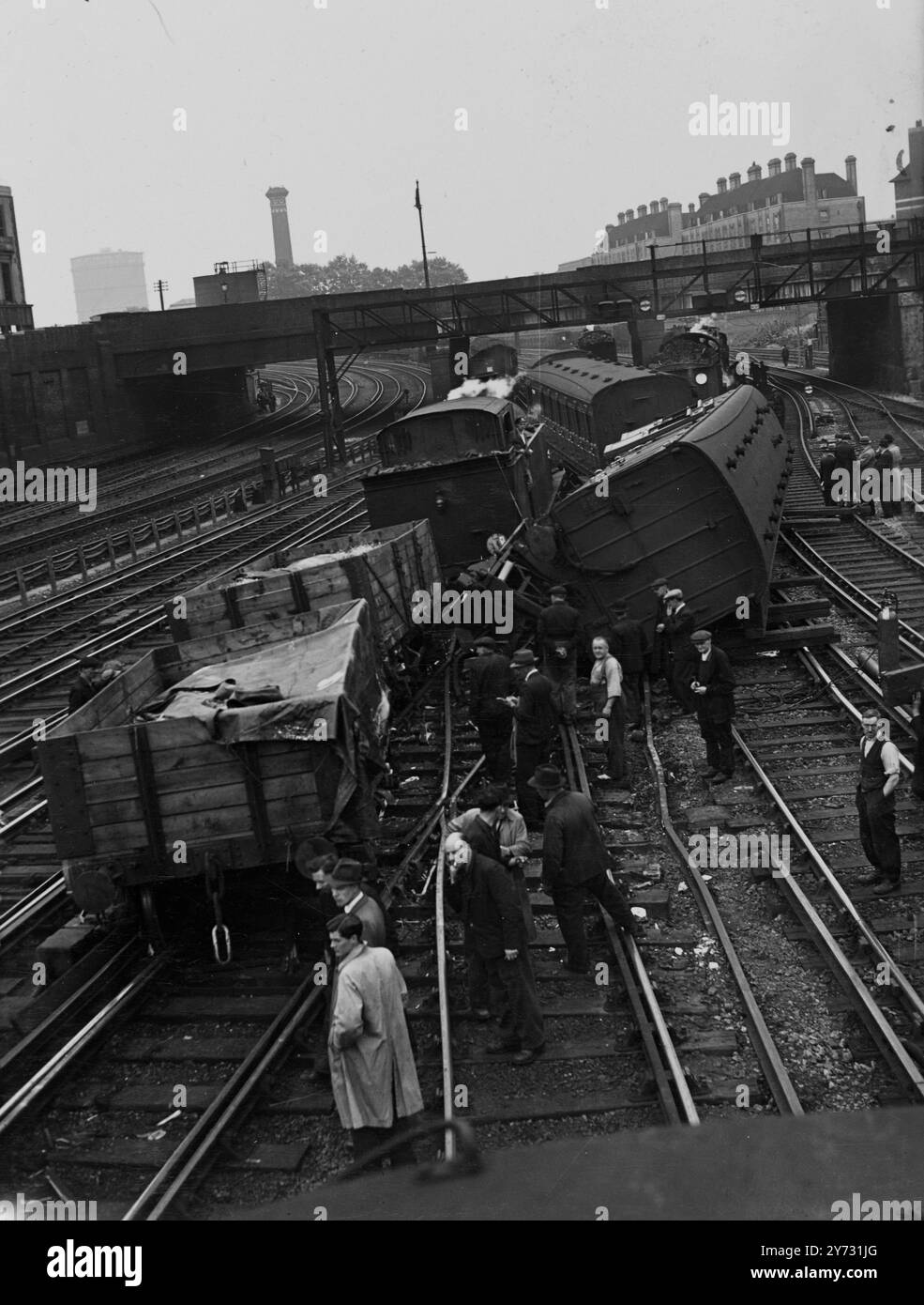 Train crash at Victoria. Several passengers were injured when a ...
