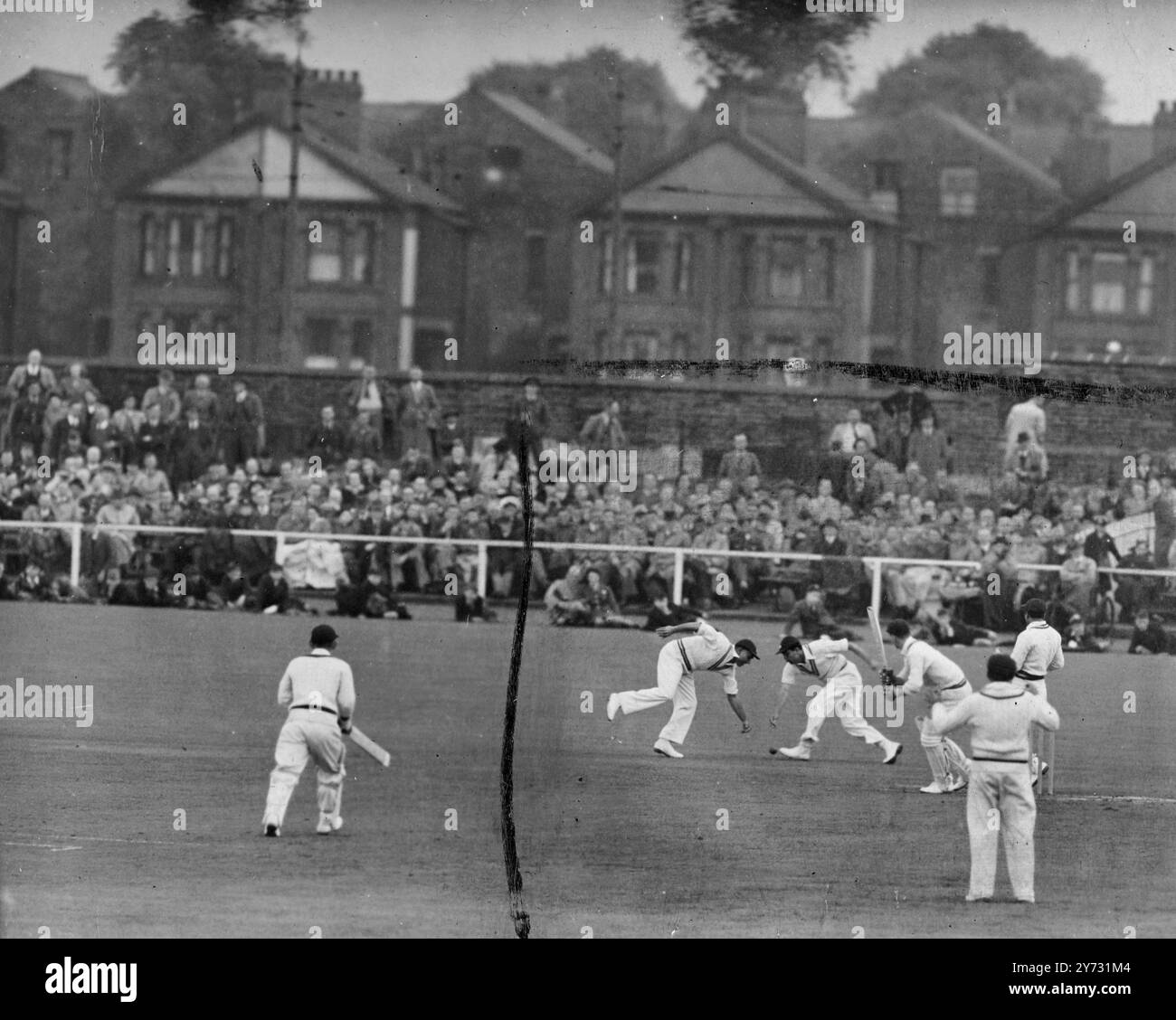 The test match at the Old Trafford. India won the toss and put England ...