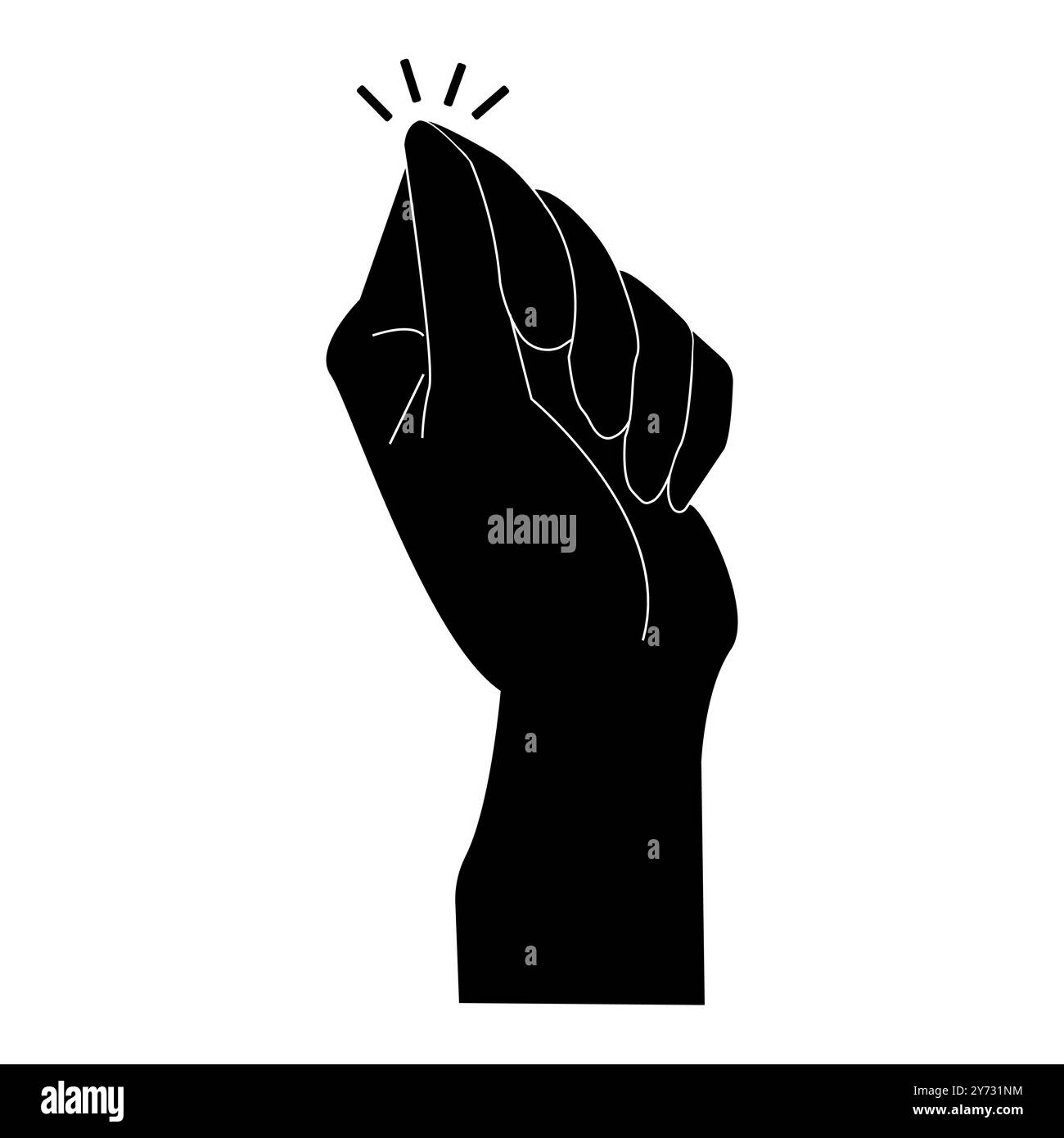 Hand knokning door icon illustration. Please knock sign board vector ...