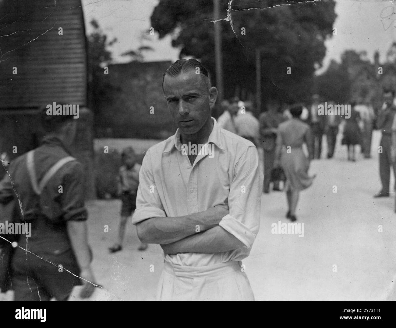 Sam Cook left arm bowler Stock Photo - Alamy