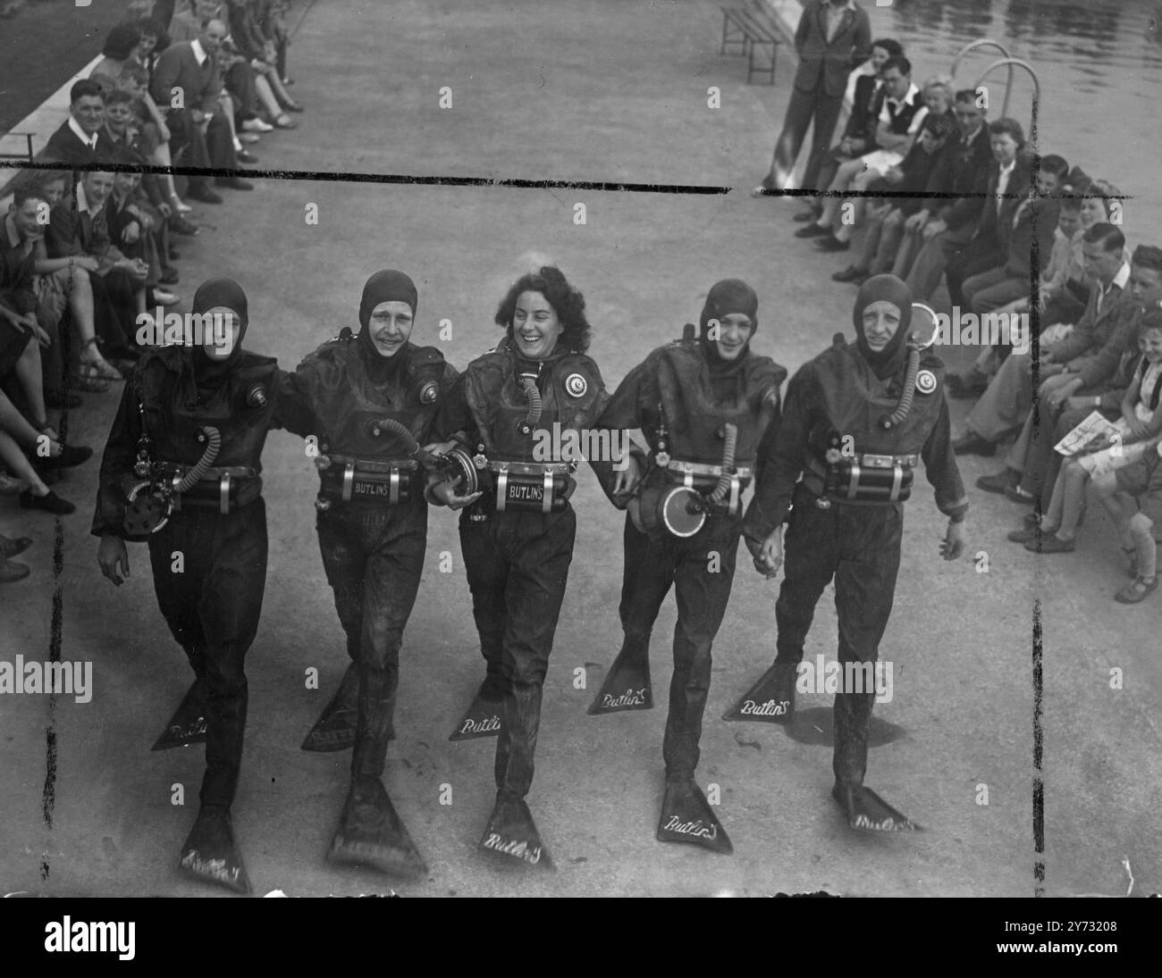 "Frogmen" the underwater swimmers used for daring operations during the ...