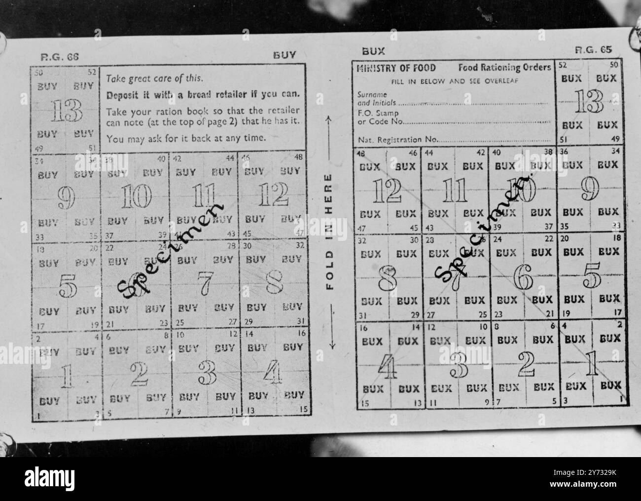 Ration card hi-res stock photography and images - Alamy