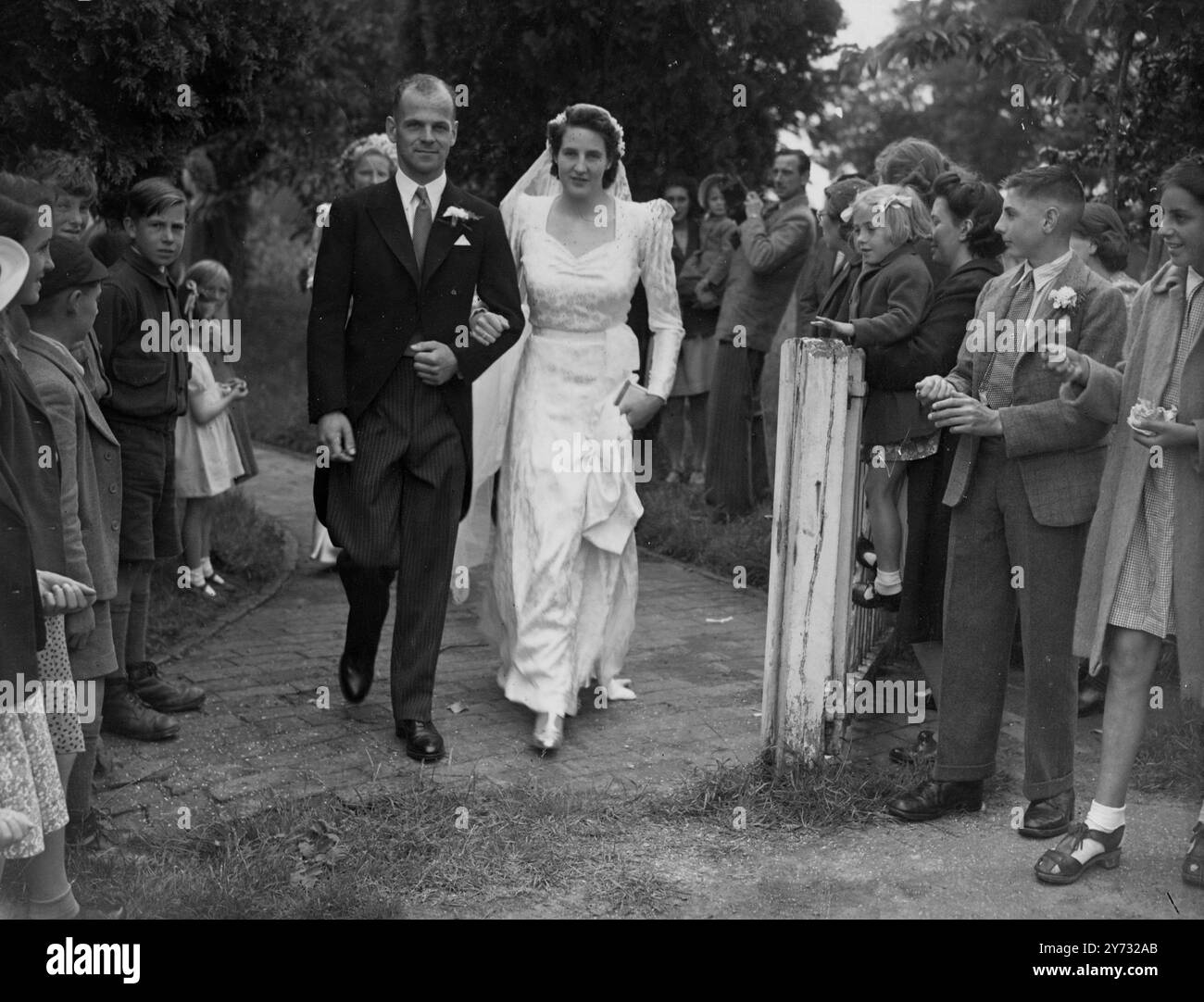 The wedding took place yesterday, at Udimore church, near Rye, Sussex ...