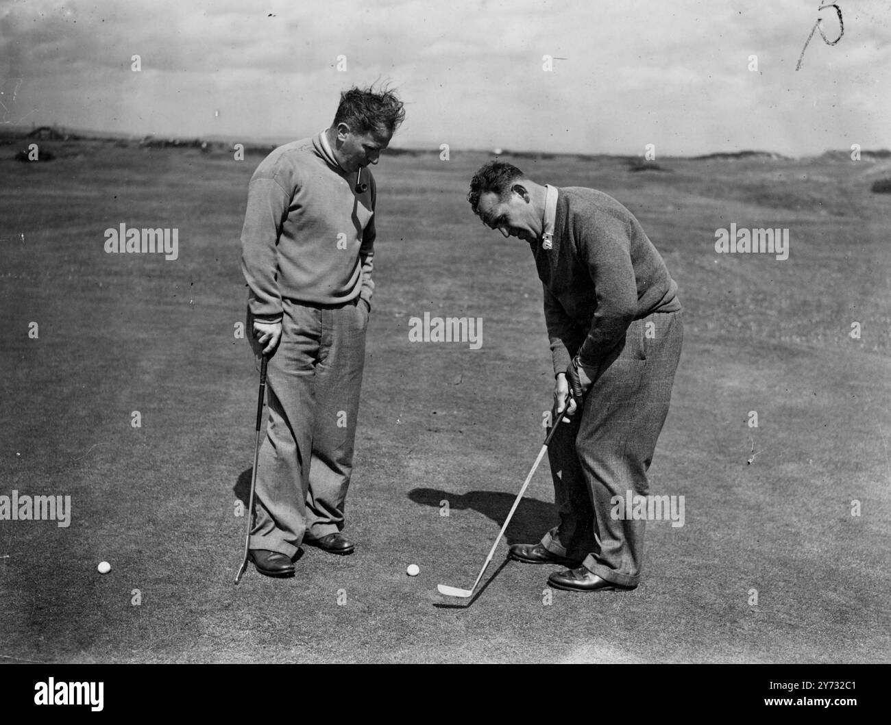 In a howling gale and drenching rain the first round of the Spalding £ ...