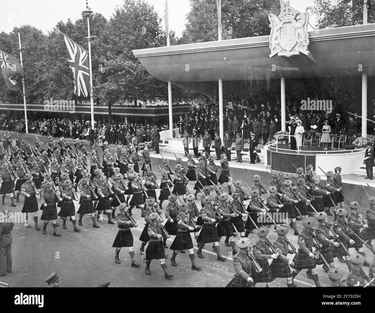 Victory day in London, Saturday, June 8, 1946. - - Picture shows: The ...