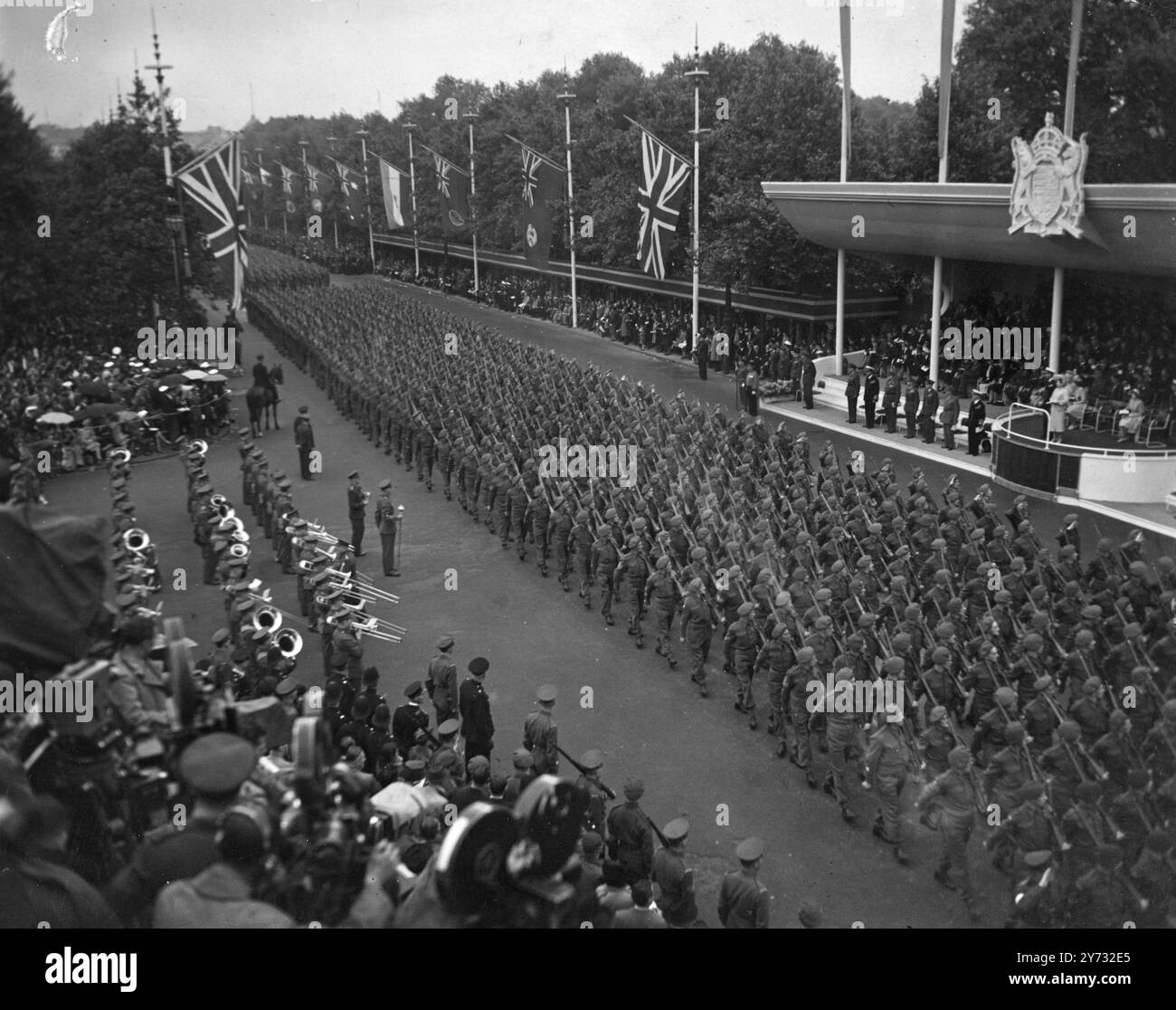 Victory day in London, Saturday, June 8, 1946. - - Picture shows ...