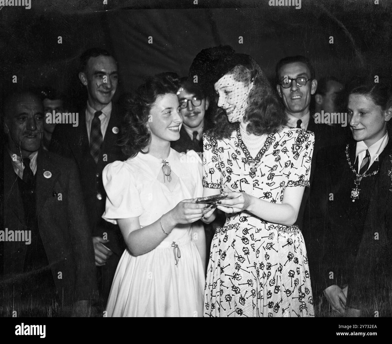 Victory night tonight was the occasion for 17 in year old miss Jean ...