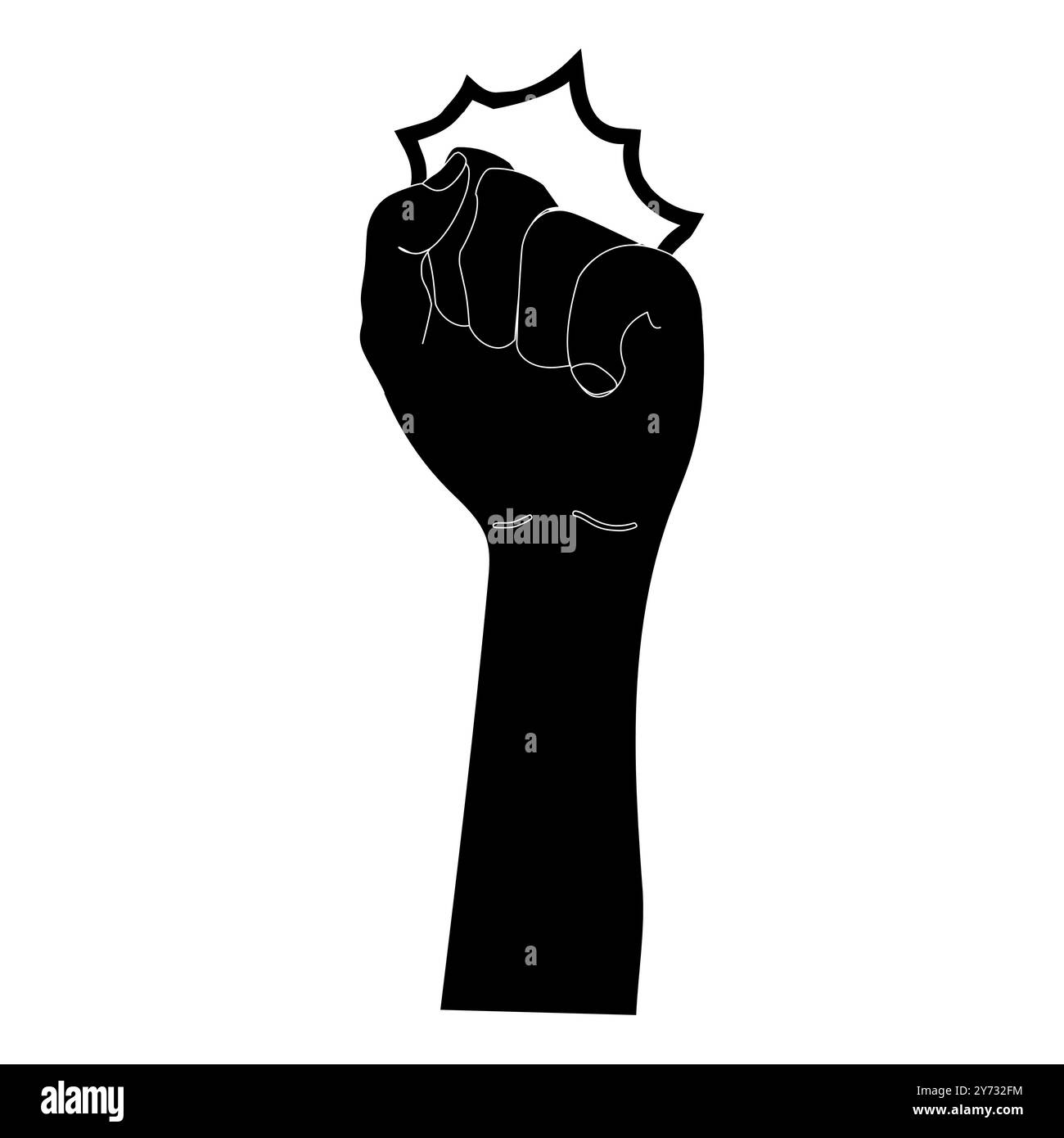 Hand knokning door icon illustration. Please knock sign board vector ...