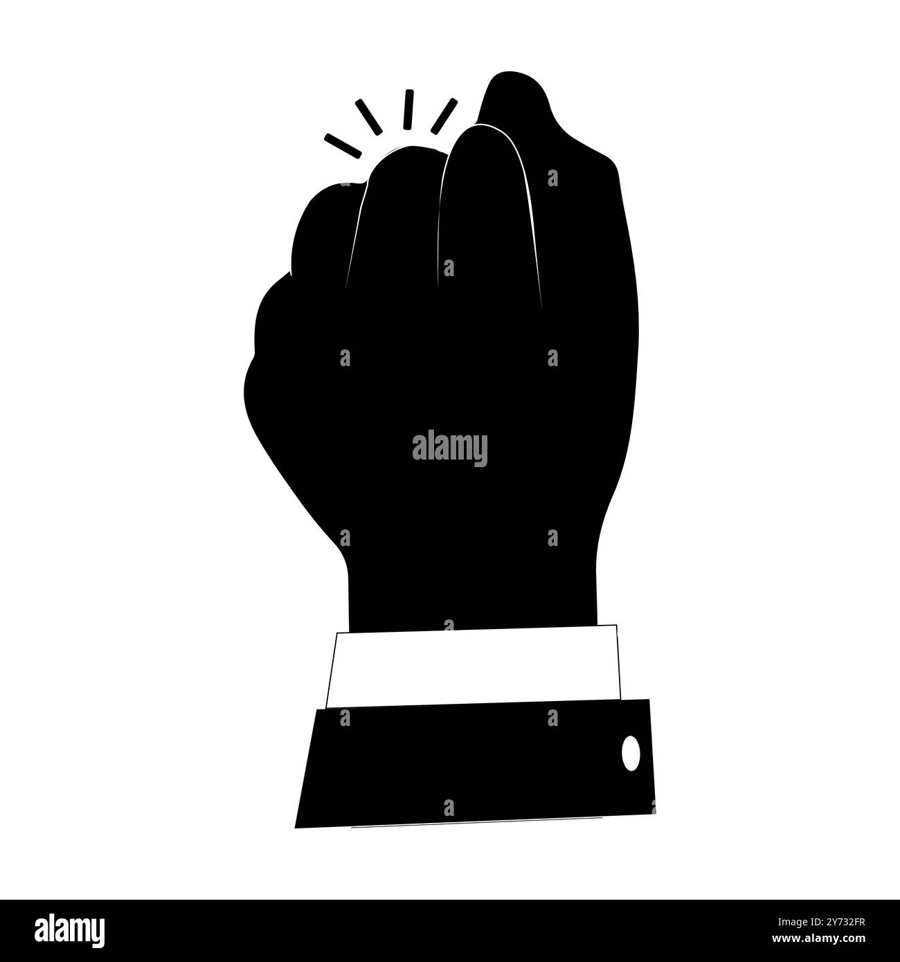 Hand knokning door icon illustration. Please knock sign board vector ...