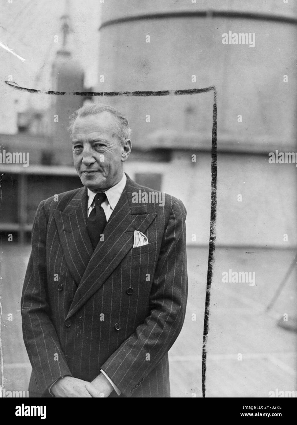 Lord Inverchapel the new British ambassador to the USA. Undated Stock ...