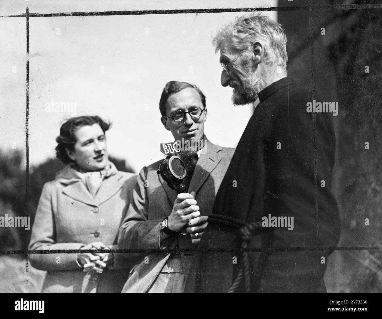 Mr Michael Barsley , of the BBC's features department and Miss Honor ...
