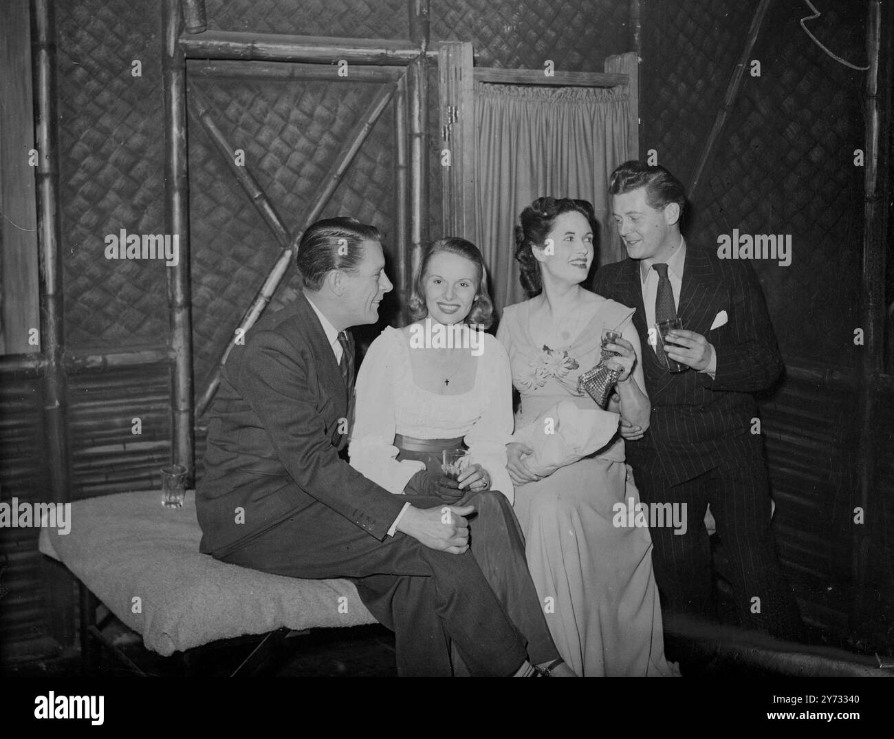 The "Hasty Heart" Company held a party on the stage of the Aldwych ...