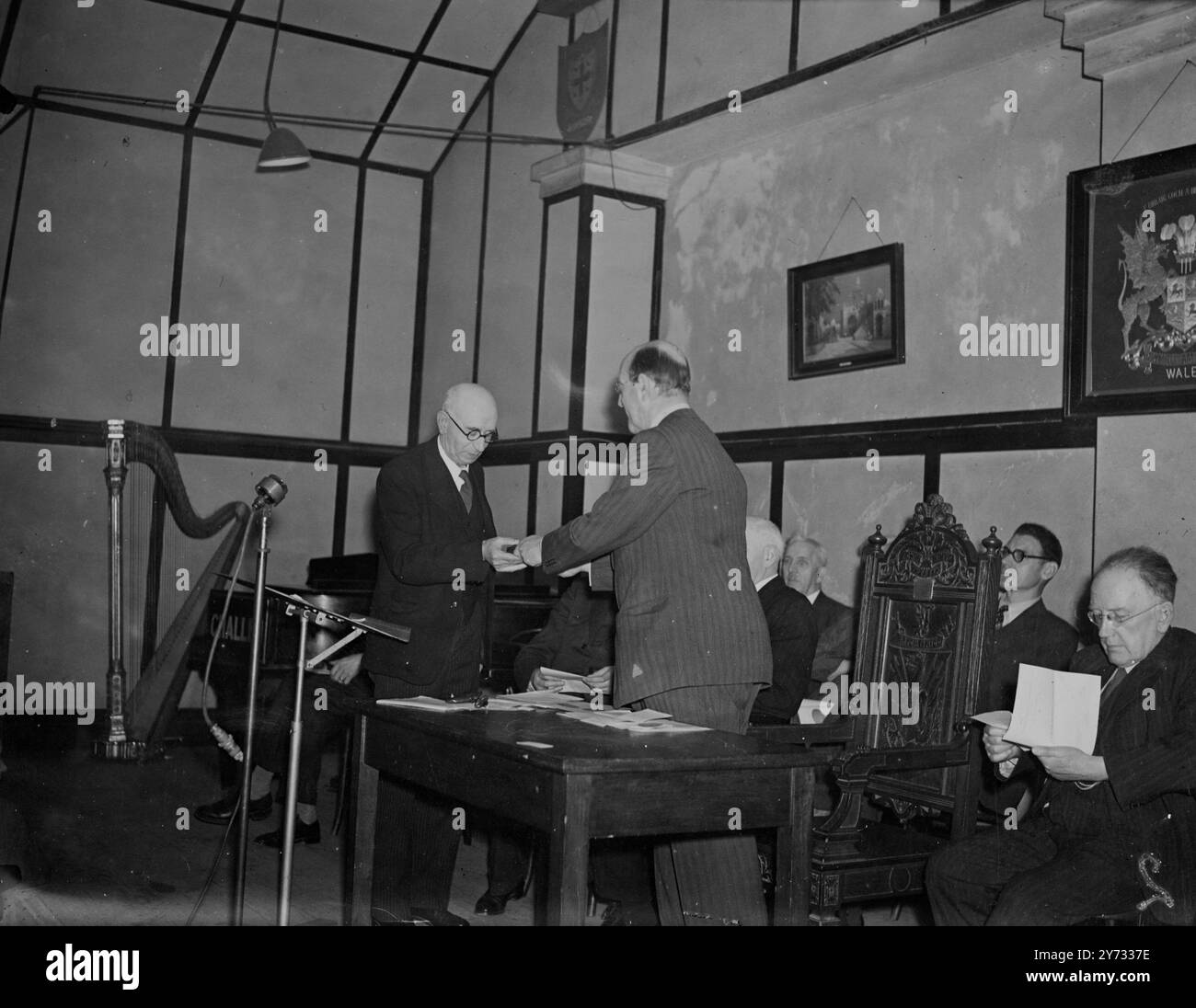 Sir Idris Bell, OBE. Litt, a director of the British Museum, and Prof ...